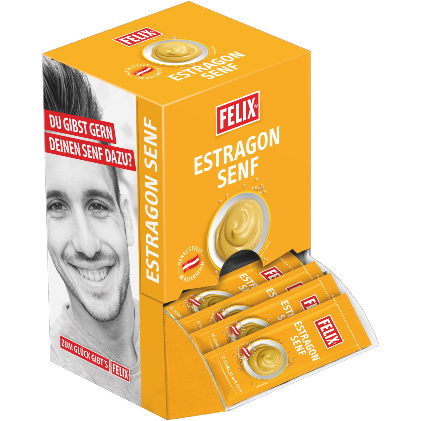 Transgourmet Österreich - Felix Estragon Senf Portionen 100x18 g