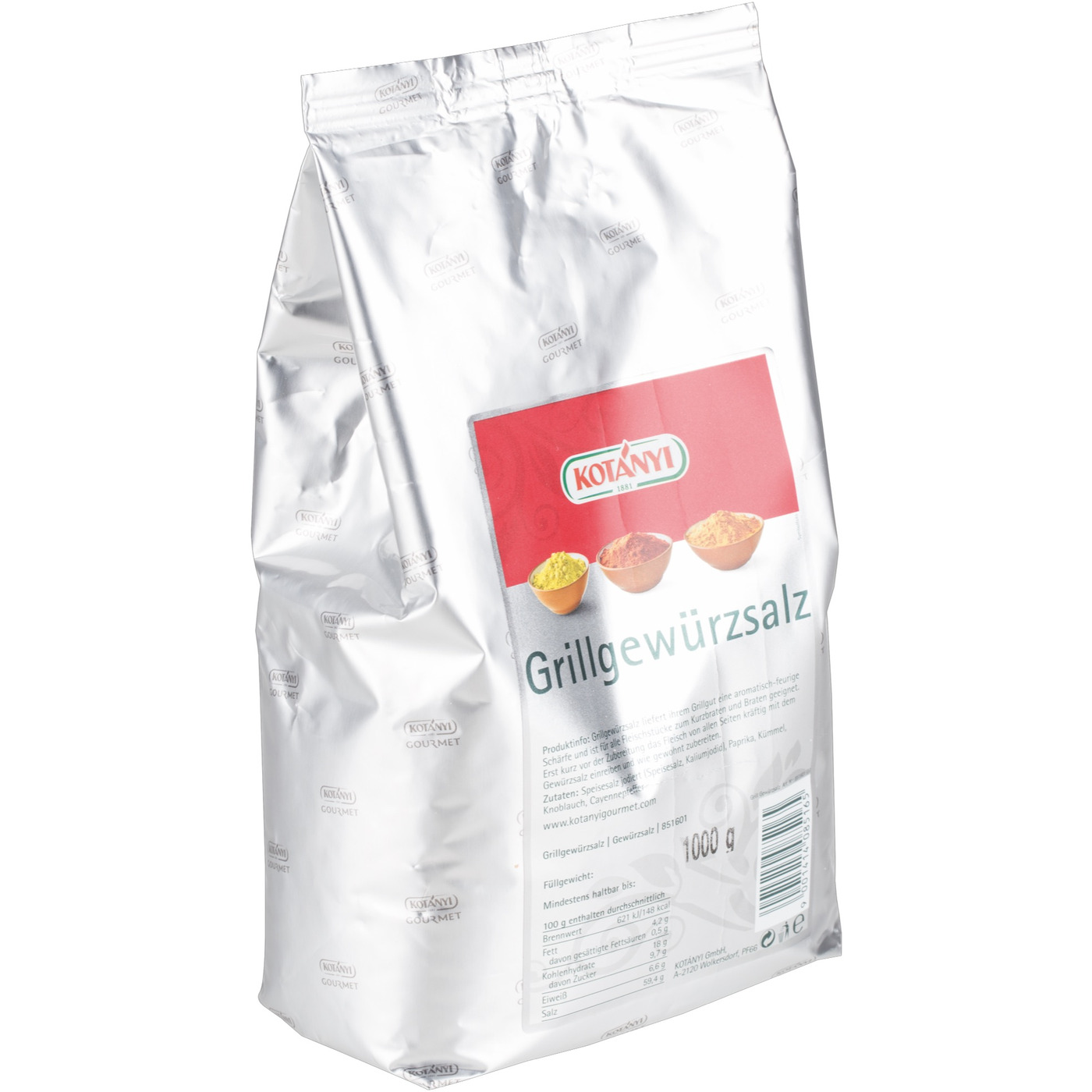 Transgourmet Österreich - Kotányi Grillgewürzsalz Beutel 1 kg