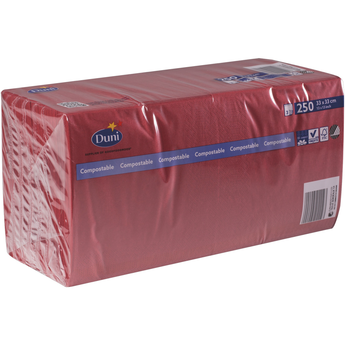 Transgourmet Österreich - Duni Zellstoffservietten 33 x 33 cm, bordeaux ...