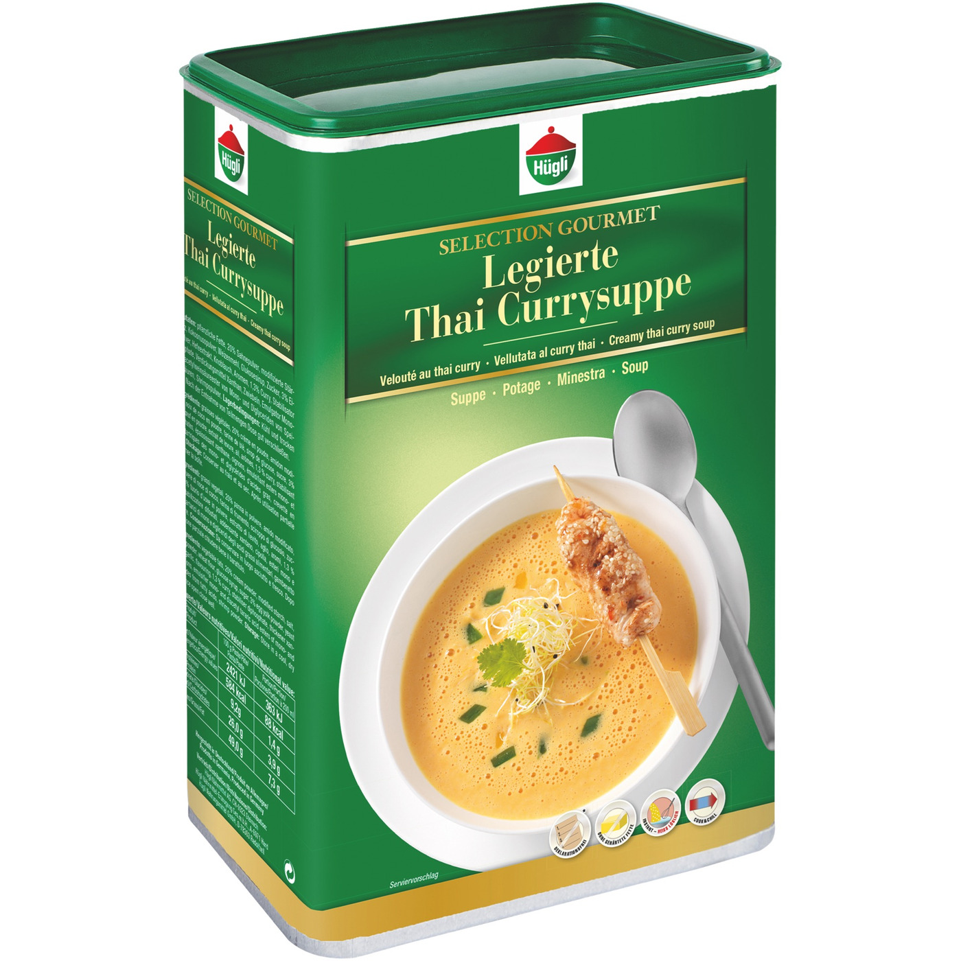 Transgourmet Österreich - Hügli Thai Currysuppe pastös 1,4 kg
