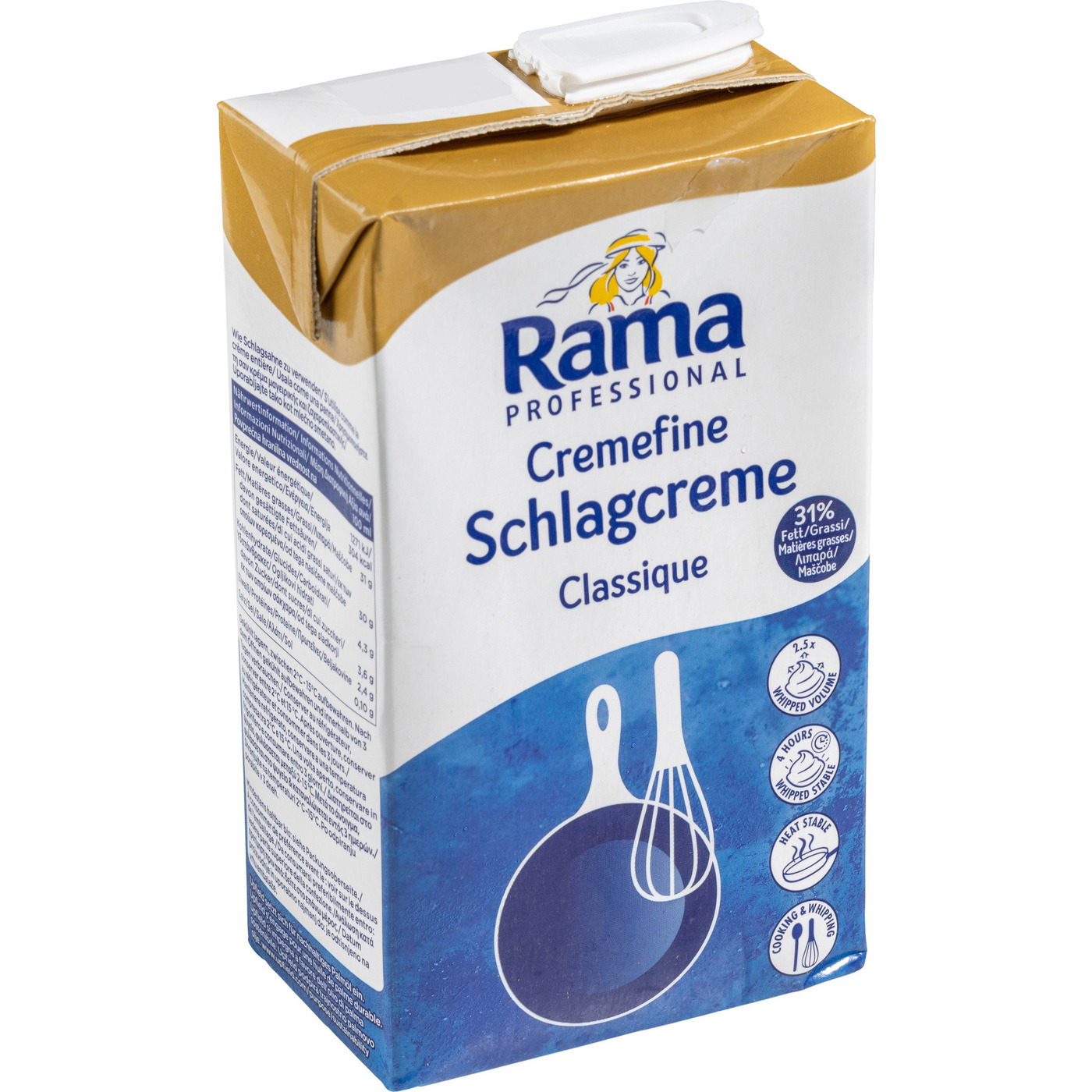 Transgourmet Österreich - Rama Cremefine Schlagcreme 31% Fett 1 l