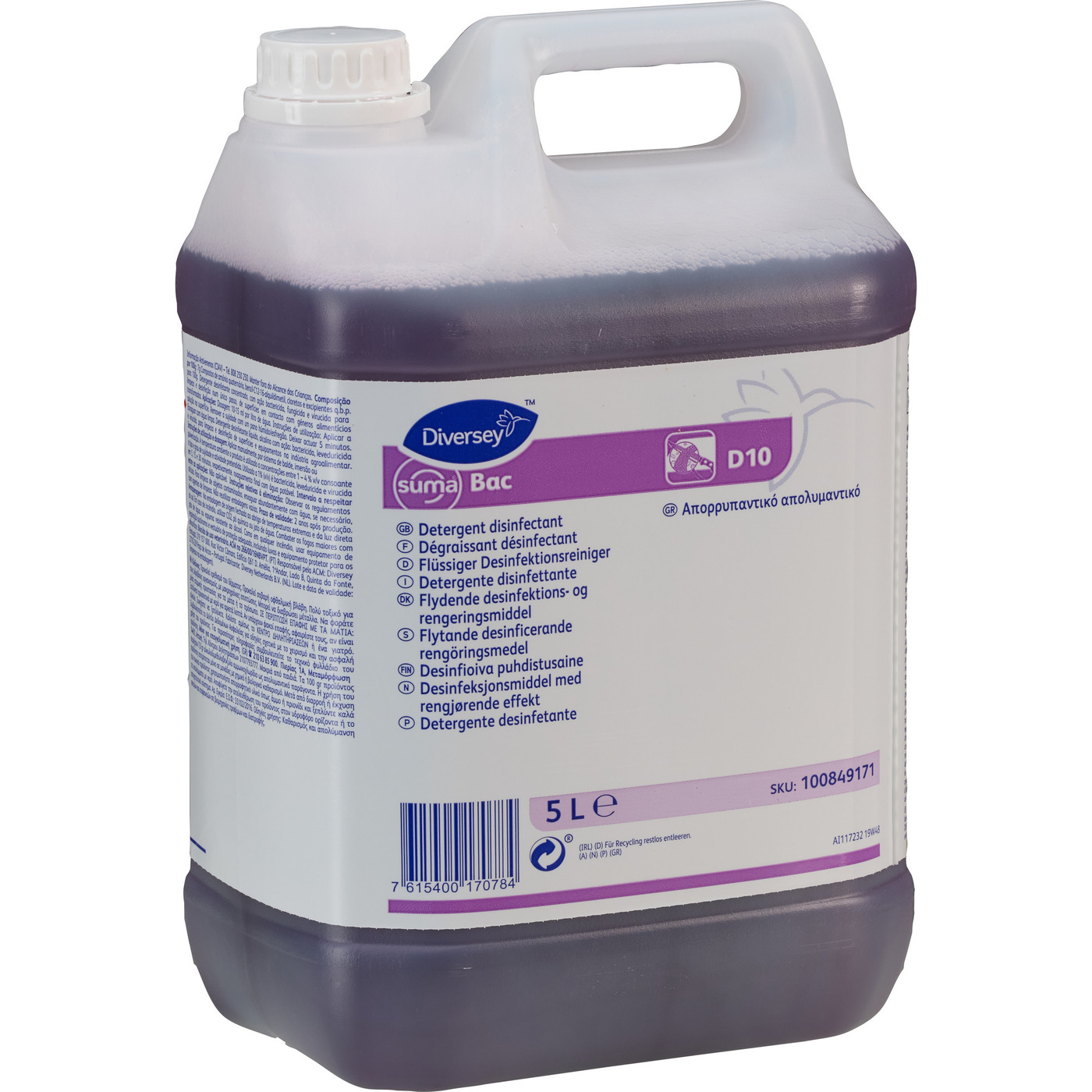 Transgourmet Österreich - Diversey Suma Bac D10 Desinfektionsreiniger 5l