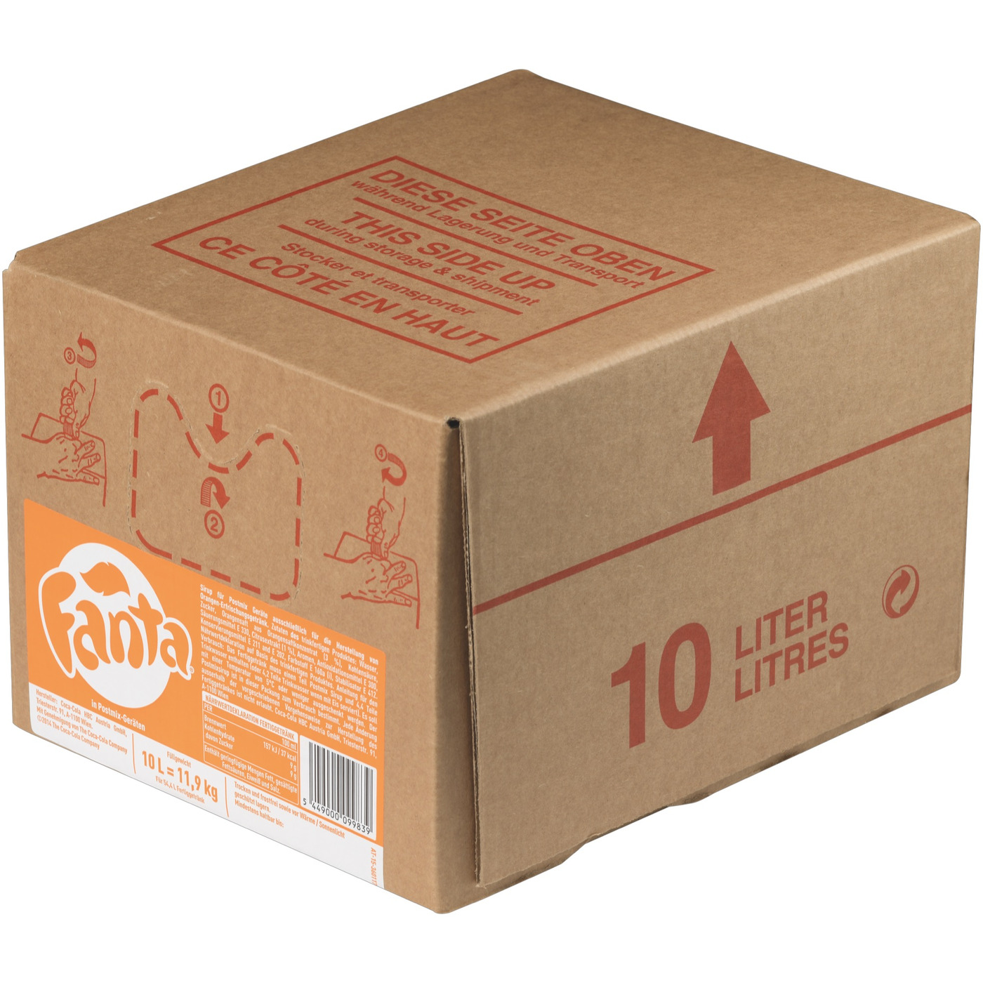 Transgourmet Österreich - Fanta Orange Bag in Box Postmix 10 l