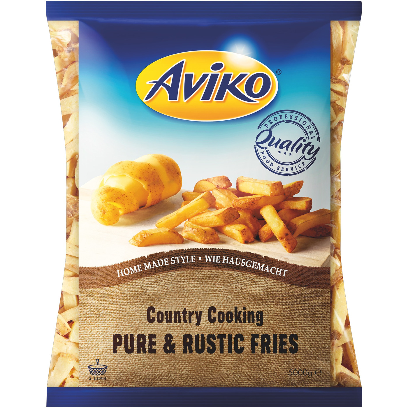 Transgourmet Österreich - Aviko Country Cooking Pure & Rustic Fries 5 kg