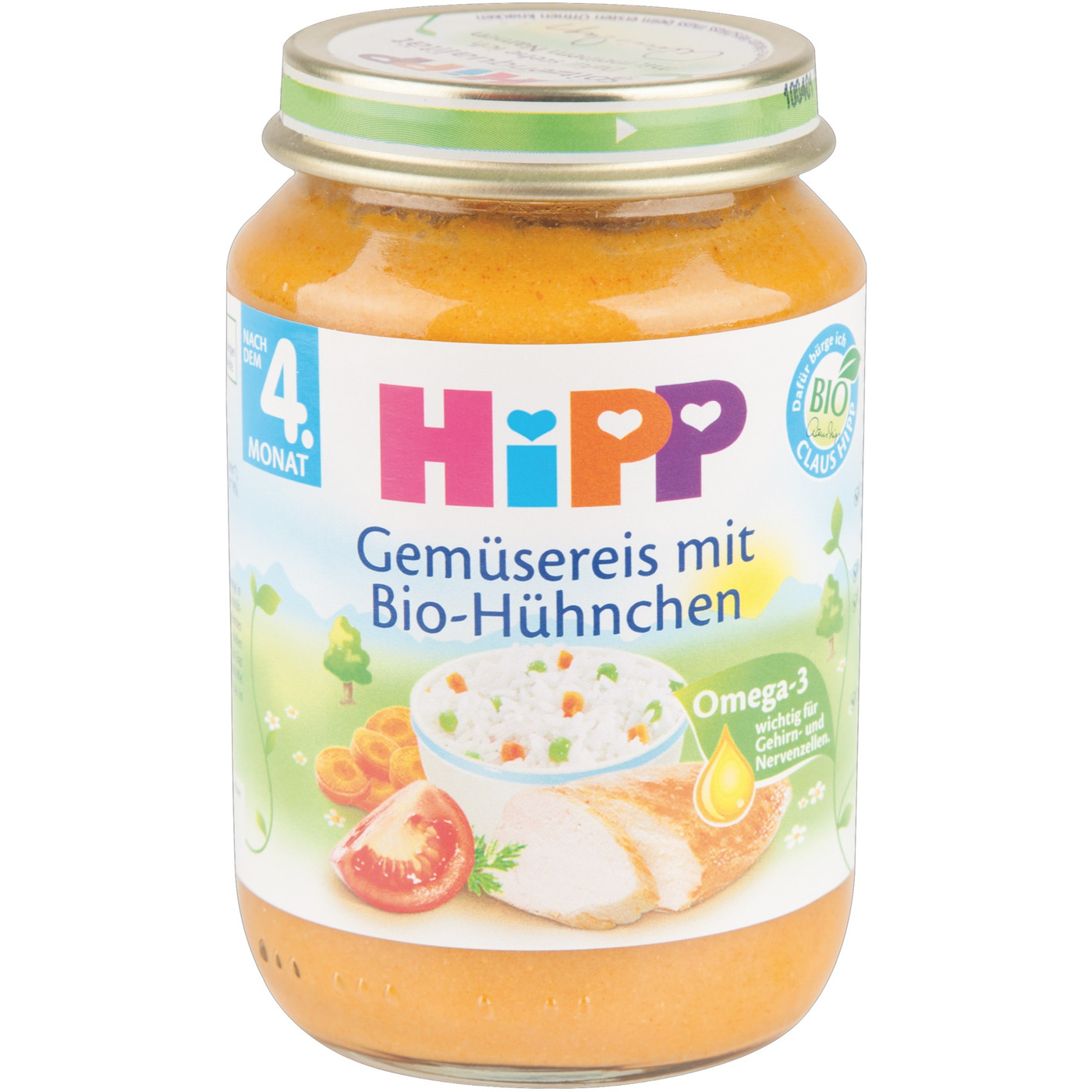 Transgourmet Österreich - Hipp Bio Menü Reis mit Hühnchen 190 g