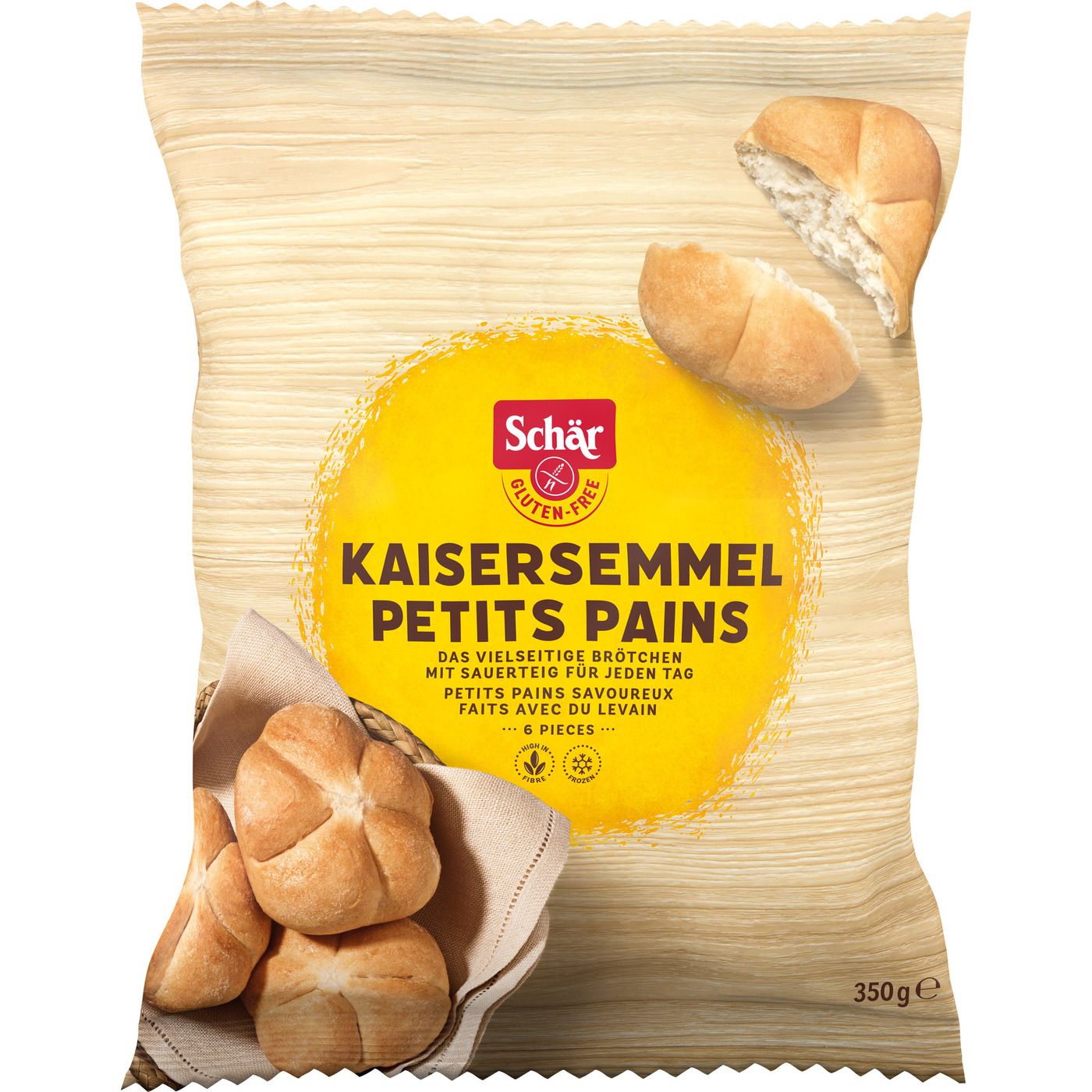 Transgourmet Österreich - Dr. Schär Kaisersemmel fertiggebacken, tiefgekühlt 6 x 58 g