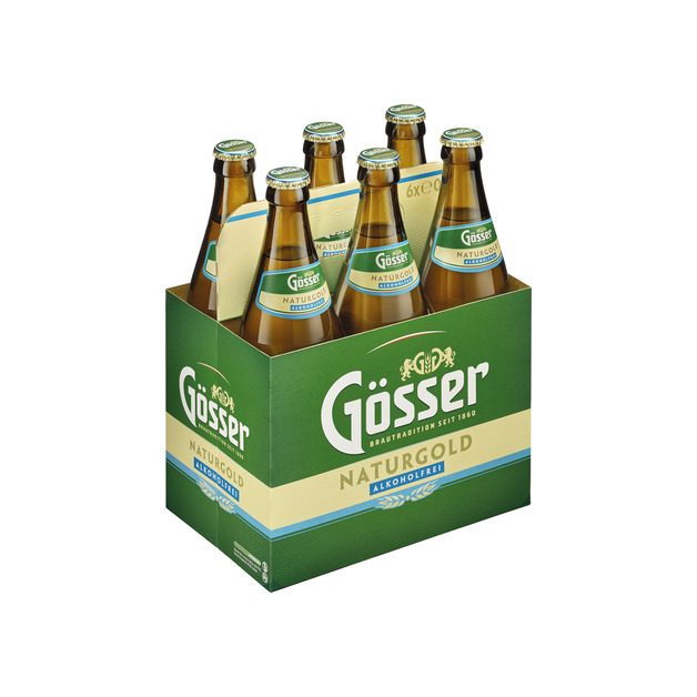 Transgourmet Österreich - Gösser Naturgold alkoholfreies Bier 6 x 0,5 l