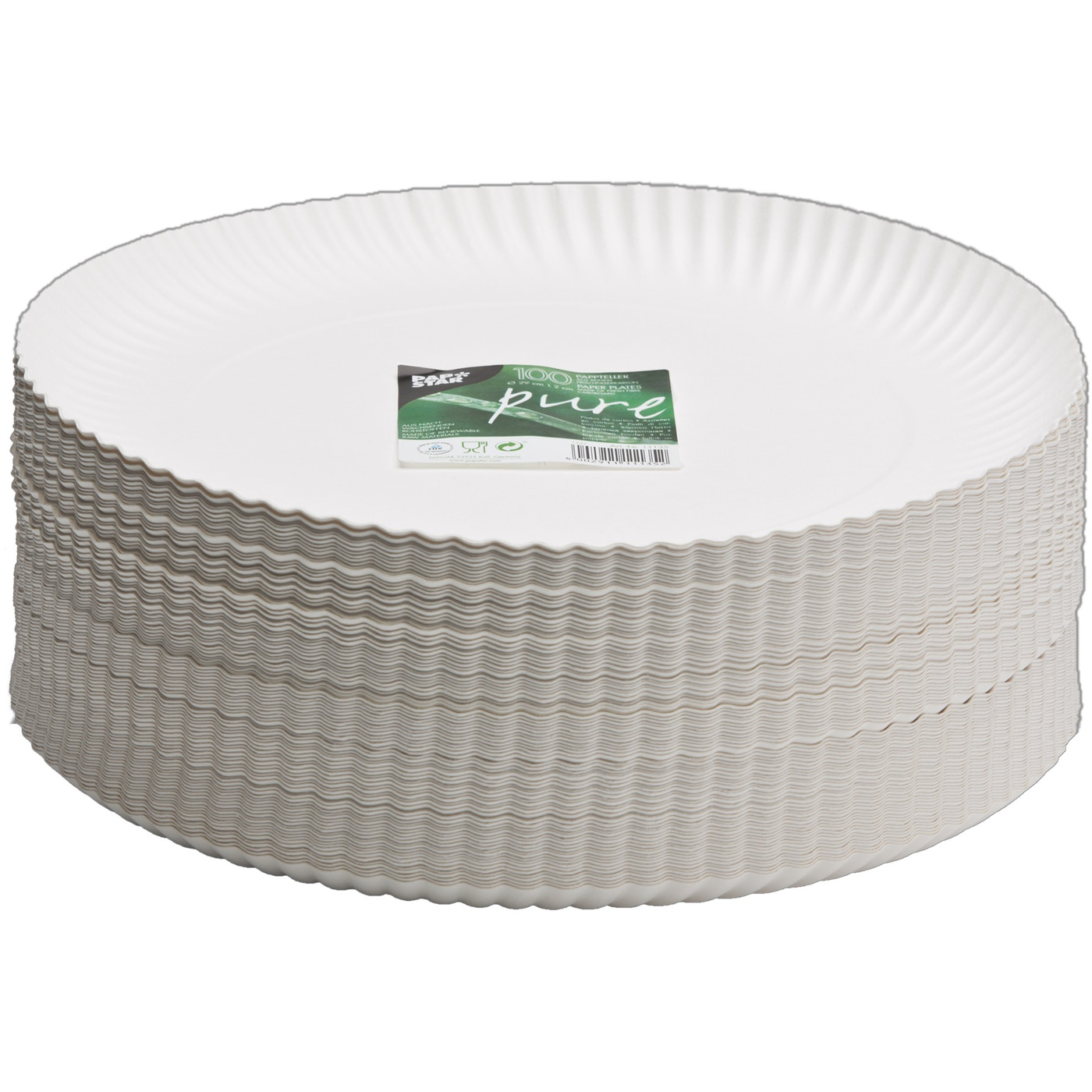 Transgourmet Österreich - Pap Star Pappteller Pure rund, 29 cm 100 Stk.
