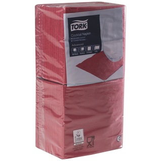Transgourmet Österreich - Tork Cocktail Servietten 24 x 24 cm, bordeaux ...