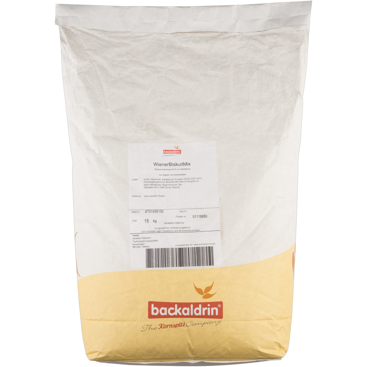 Transgourmet Österreich - Backaldrin Wiener Biskuitmix 15 kg