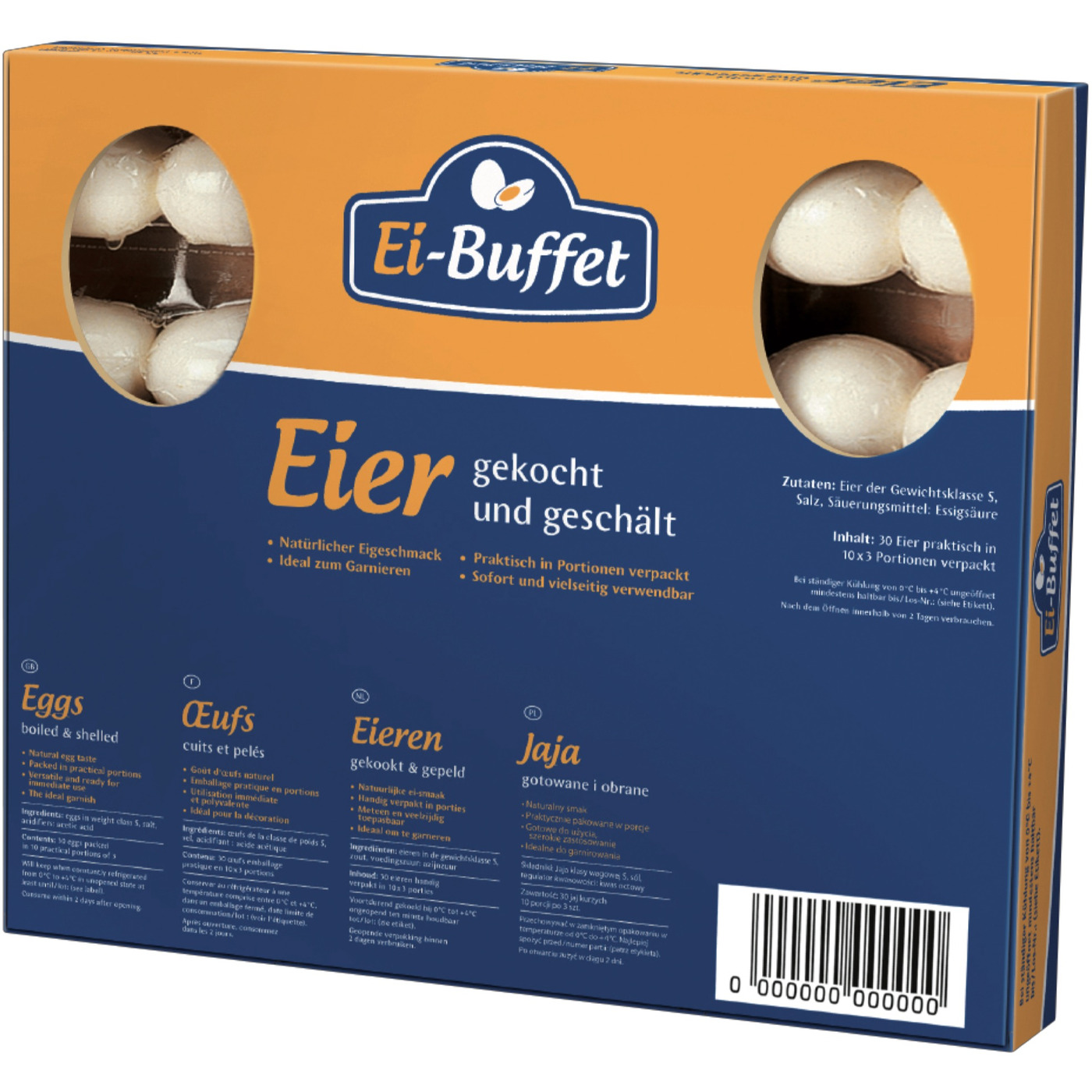 Transgourmet Österreich - Ei-Buffet Eier gekocht und geschält ...