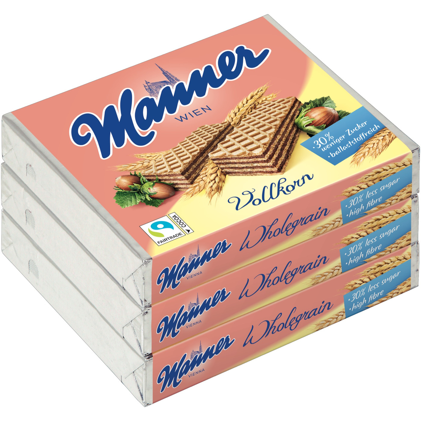 Transgourmet Österreich - Manner Neapolitaner Vollkorn 3 x 75 g