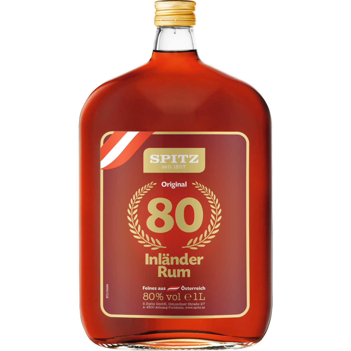 Transgourmet Österreich - Spitz Inländer Rum 80% aus Österreich 1 l