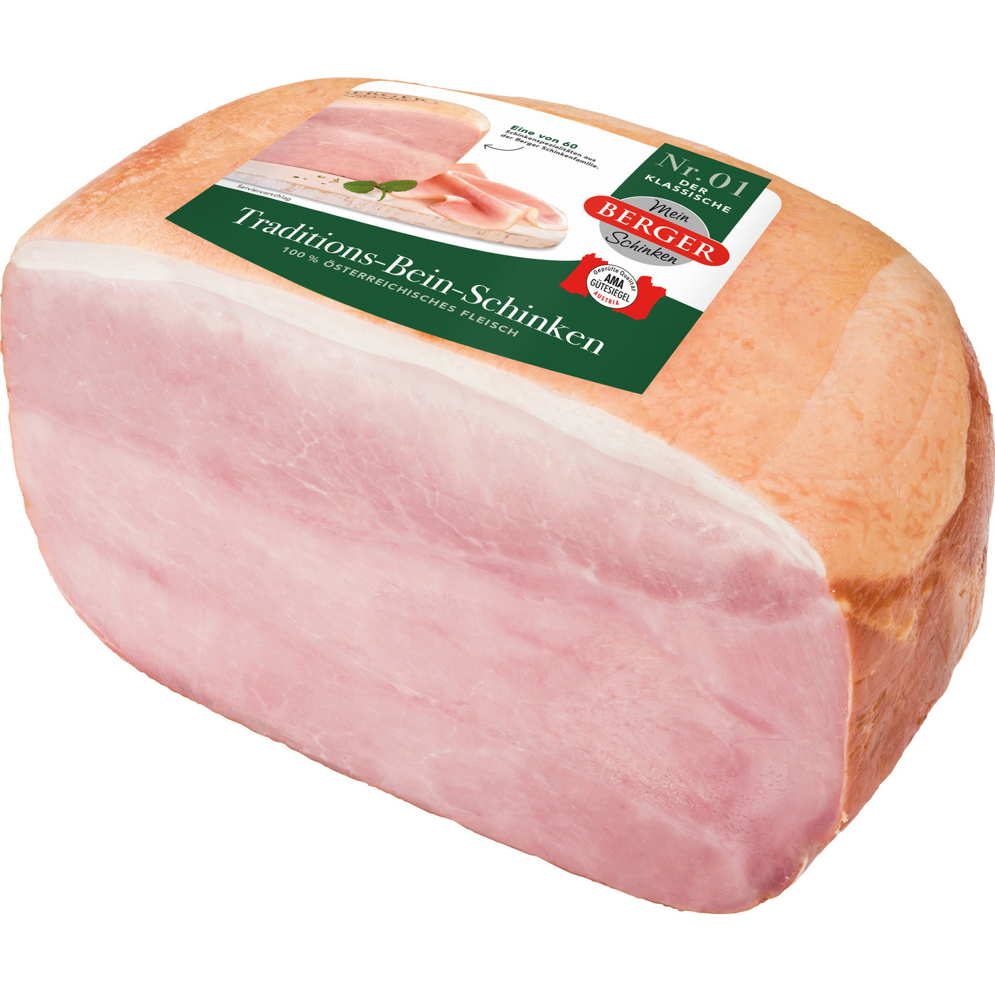 Transgourmet Österreich - Berger Beinschinken ohne Schwarte, 1/2 VAC ca ...