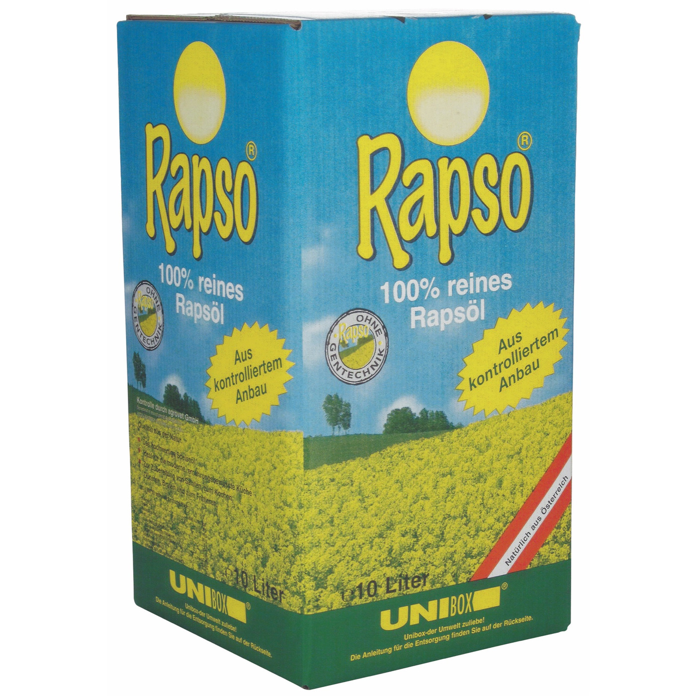 Transgourmet Österreich - Rapso 100% reines Rapsöl 10 l Unibox
