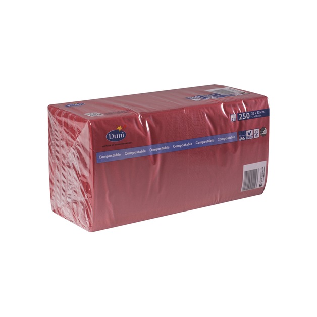 Transgourmet Österreich - Duni Zellstoffservietten 33 x 33 cm, bordeaux ...