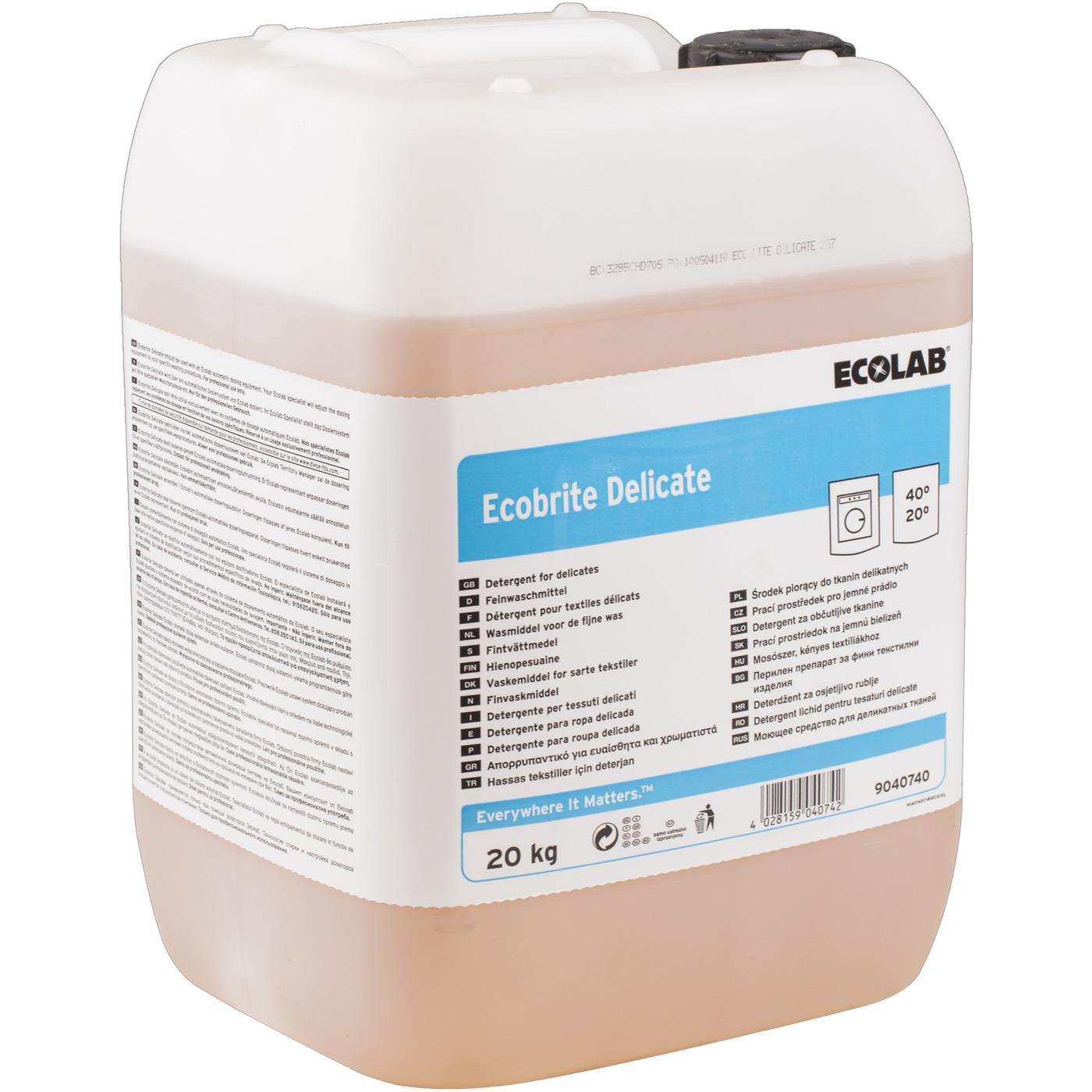 Transgourmet Österreich - Ecobrite Delicate Flüssiges Feinwaschmittel 20 kg