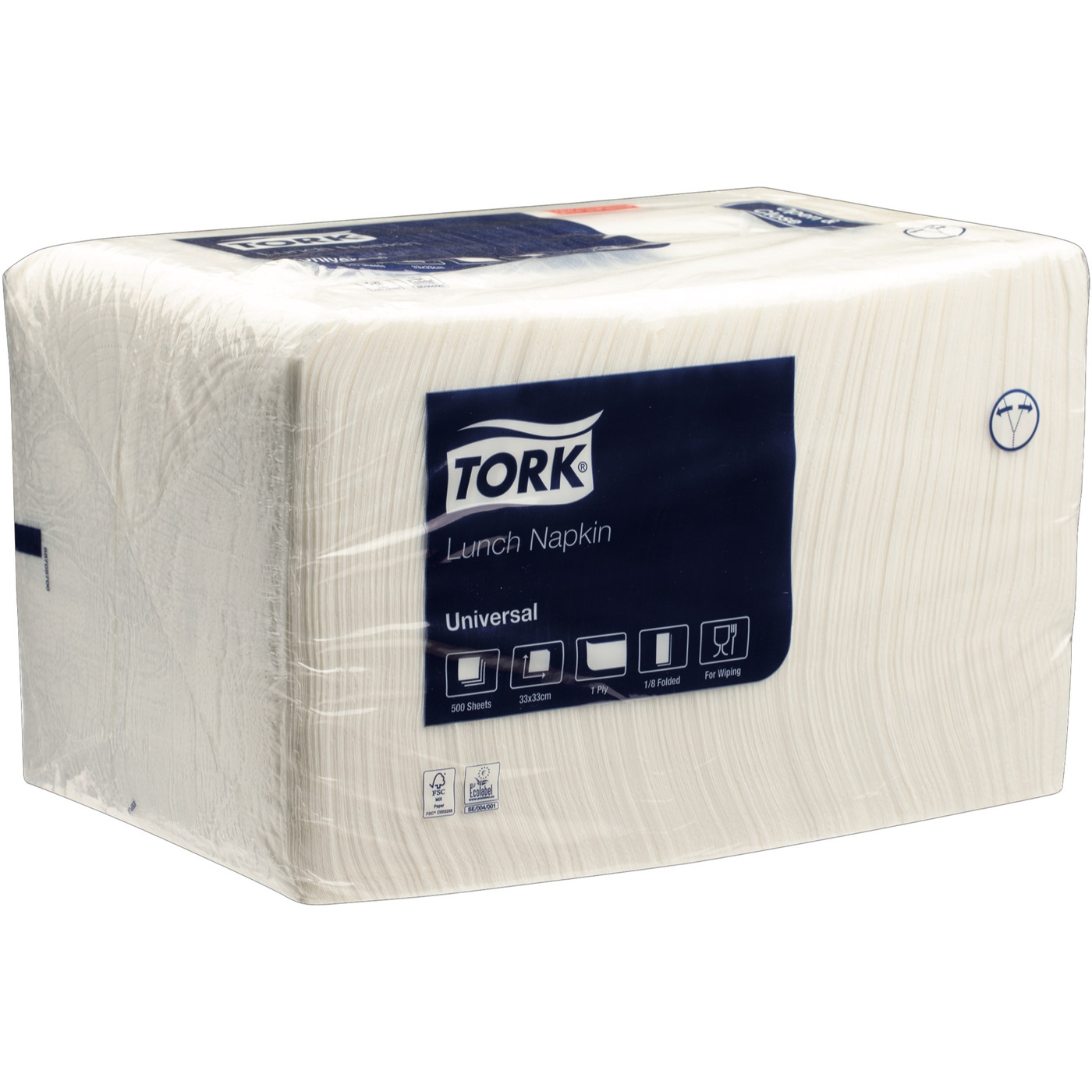 Transgourmet Österreich - Tork Lunch Servietten 32,5 cm, weiß, 1/8 Falz ...