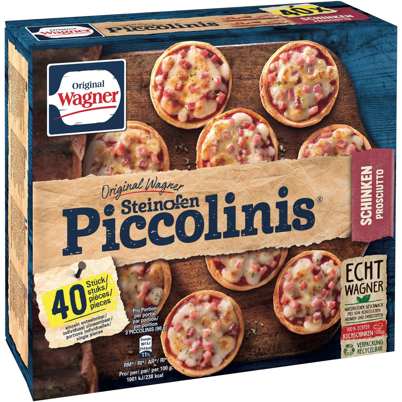 Transgourmet Österreich - Wagner Piccolinis Schinken 40er, tiefgekühlt ...