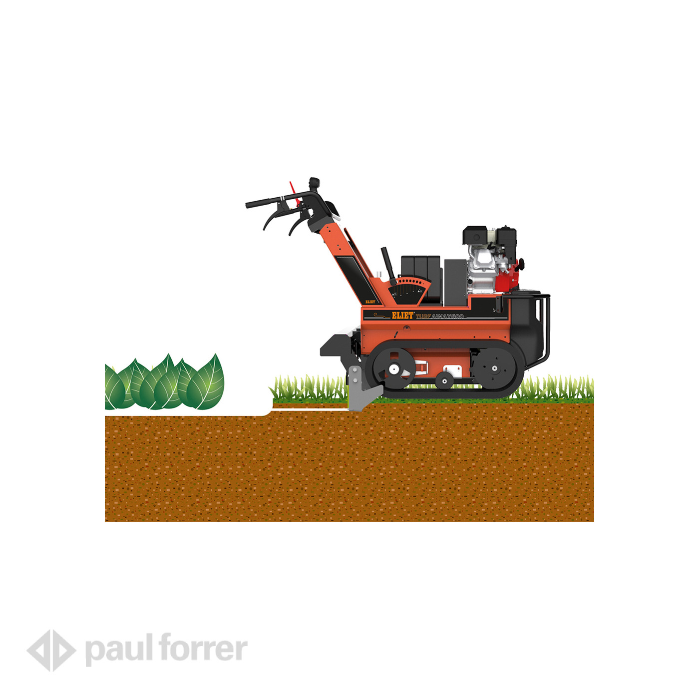Paul Forrer AG - Déplaqueuse de gazon Turfaway 600 CC ELIET