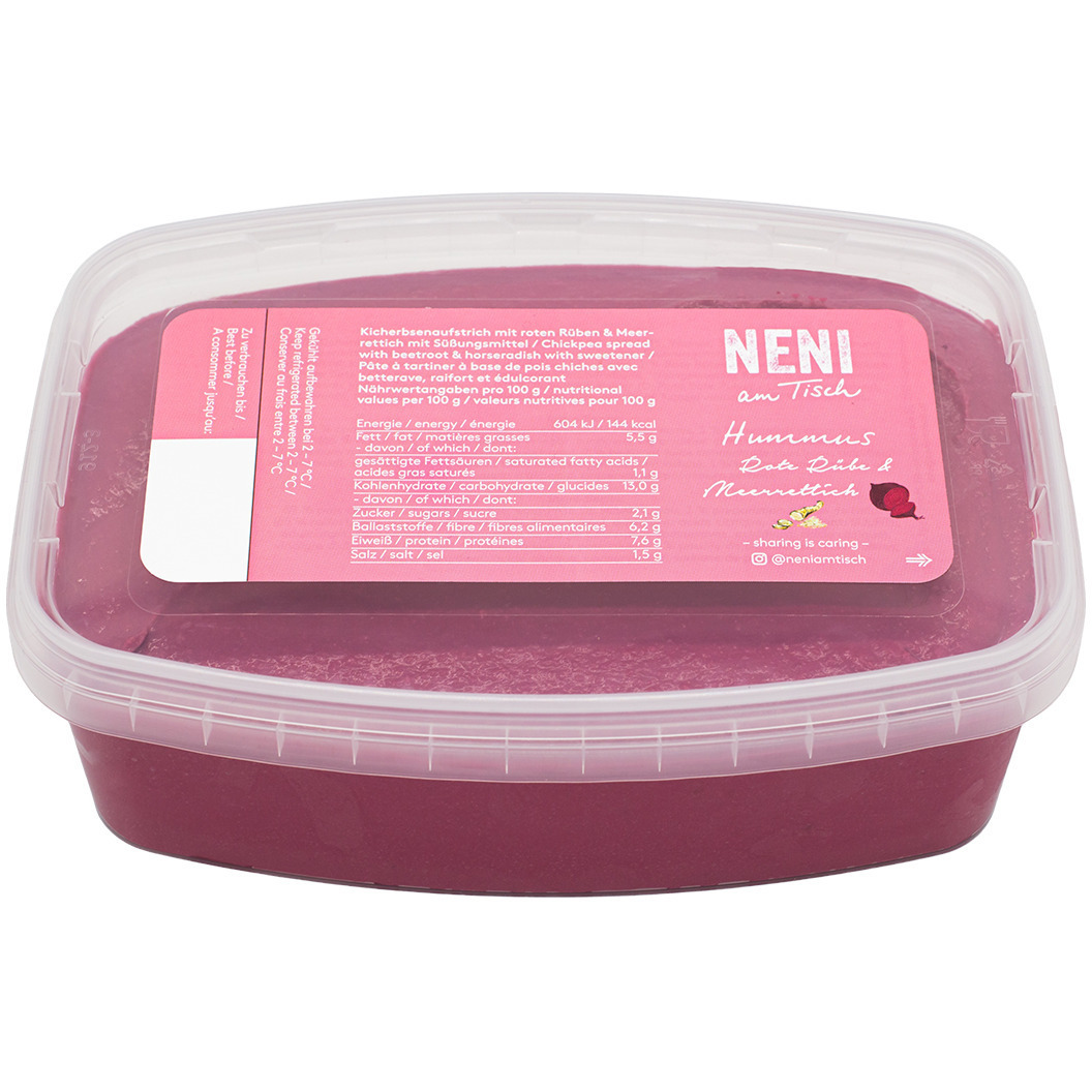 Transgourmet Österreich - NENI Hummus Rote Rübe & Meerrettich vegan 1 kg