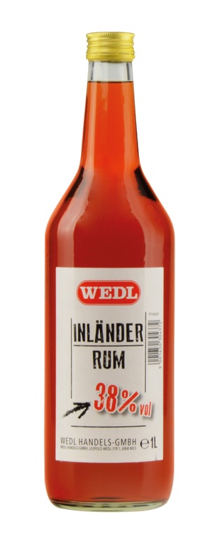 WEDL - BESTELLPORTAL - Wedl Rum 38% 1l Inländer Rum