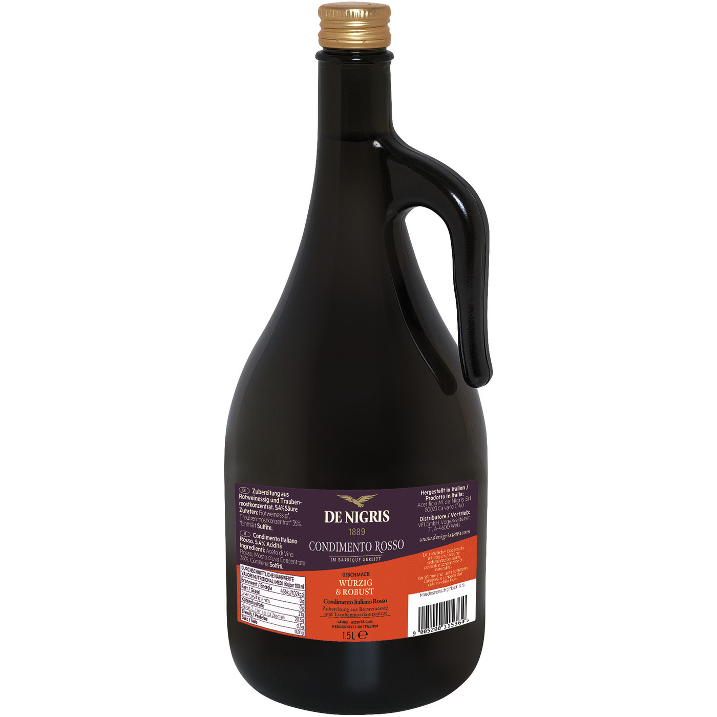 Transgourmet Österreich - De Nigris Balsamico dunkel 1,5 l