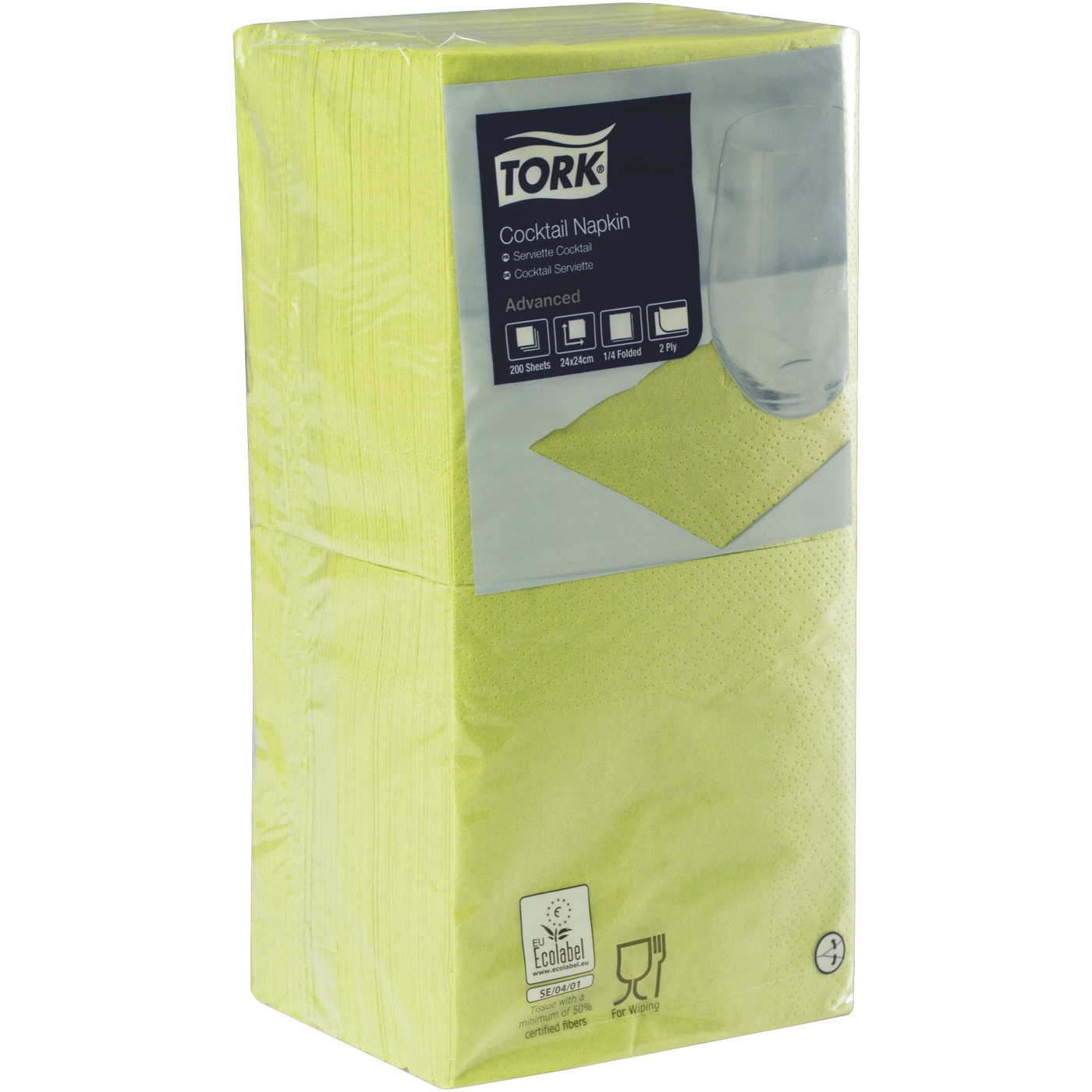 Transgourmet Österreich - Tork Cocktail Servietten 24 x 24 cm, limone ...