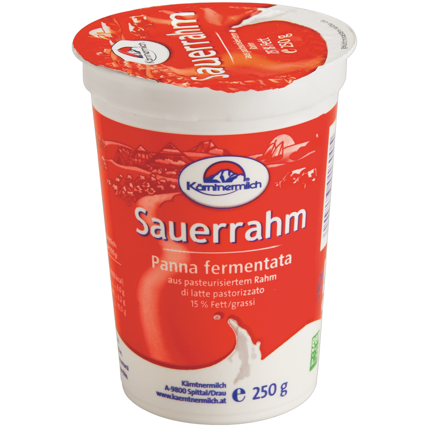 Transgourmet Österreich - Kärntnermilch Sauerrahm 15% Fett 250 g