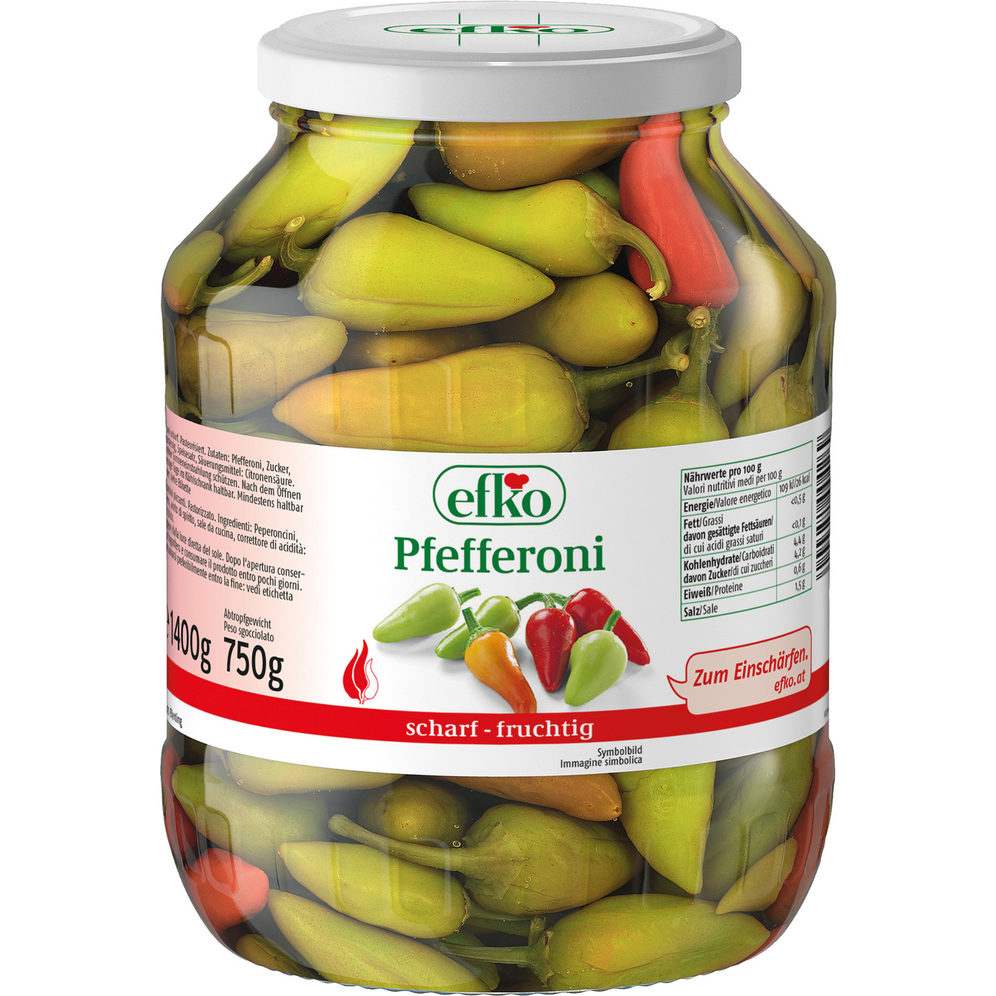 Transgourmet Österreich - Efko Pfefferoni scharf 1,7 l