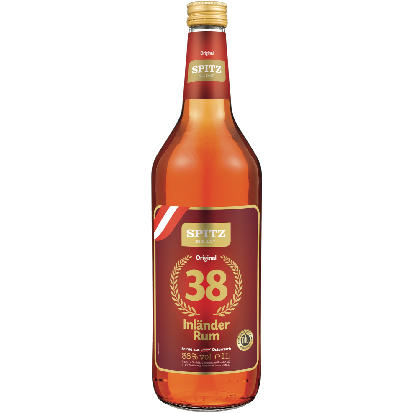 Transgourmet Österreich - Spitz Inländer Rum 38% aus Österreich 1 l