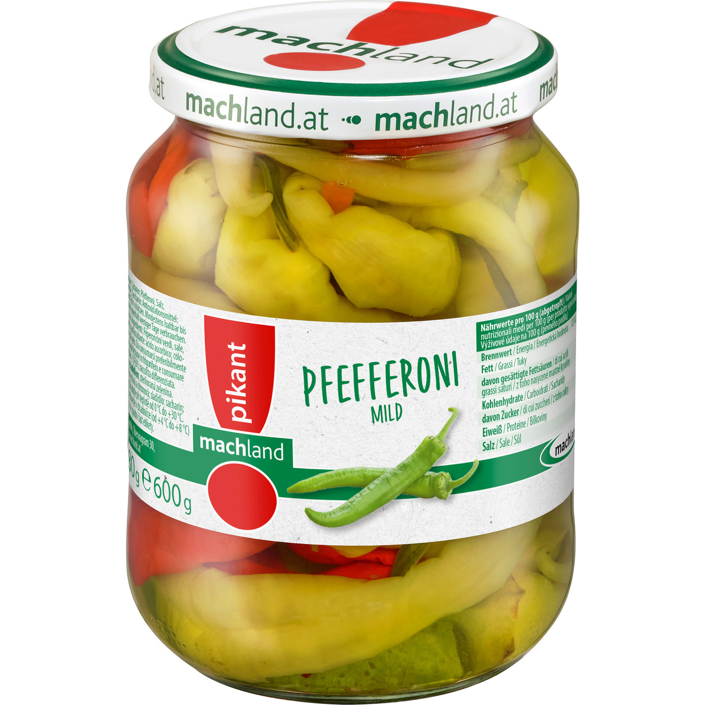 Transgourmet Österreich - Machland Pfefferoni mild 720 ml