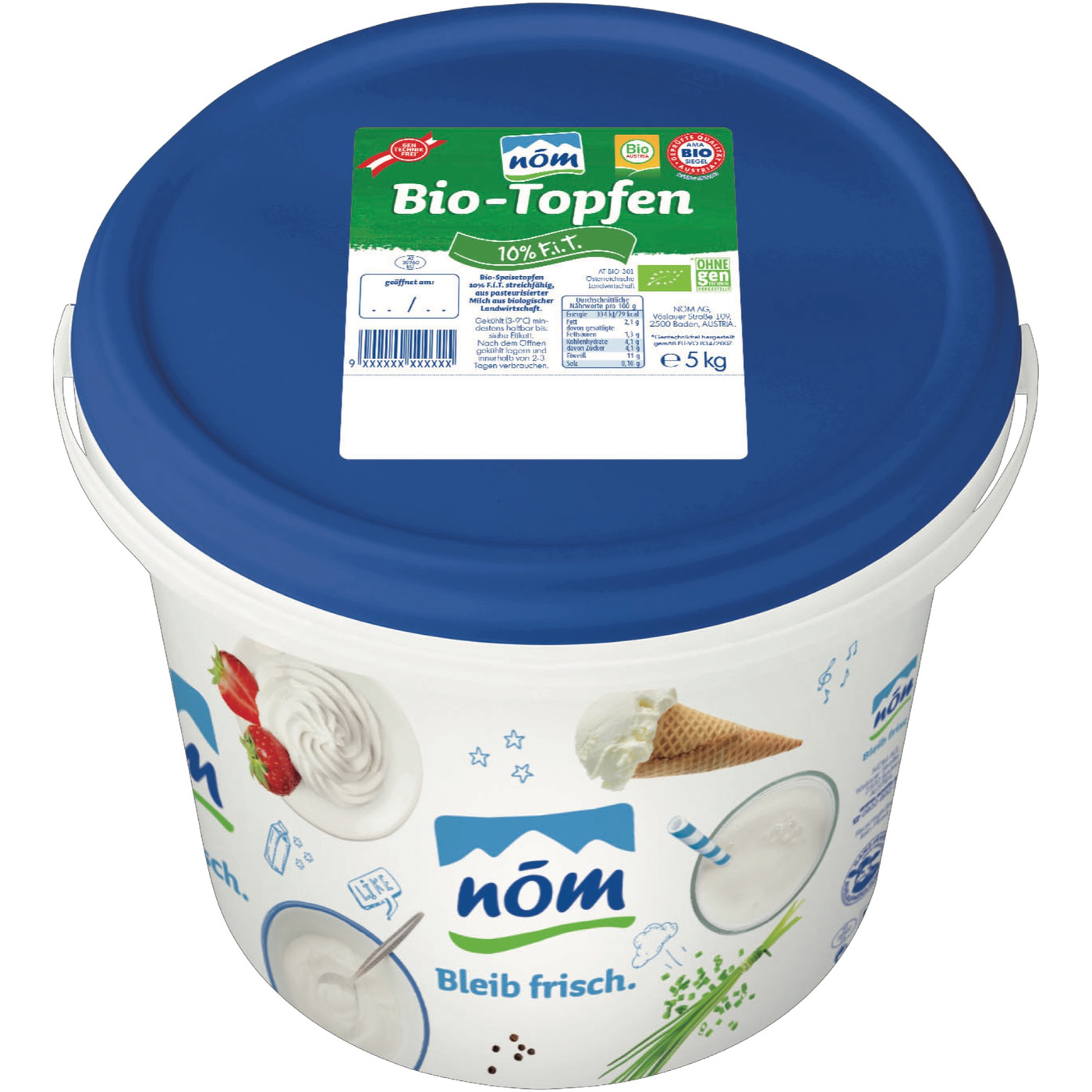 Transgourmet Österreich - nöm Bio Topfen 10% Fett 5 kg
