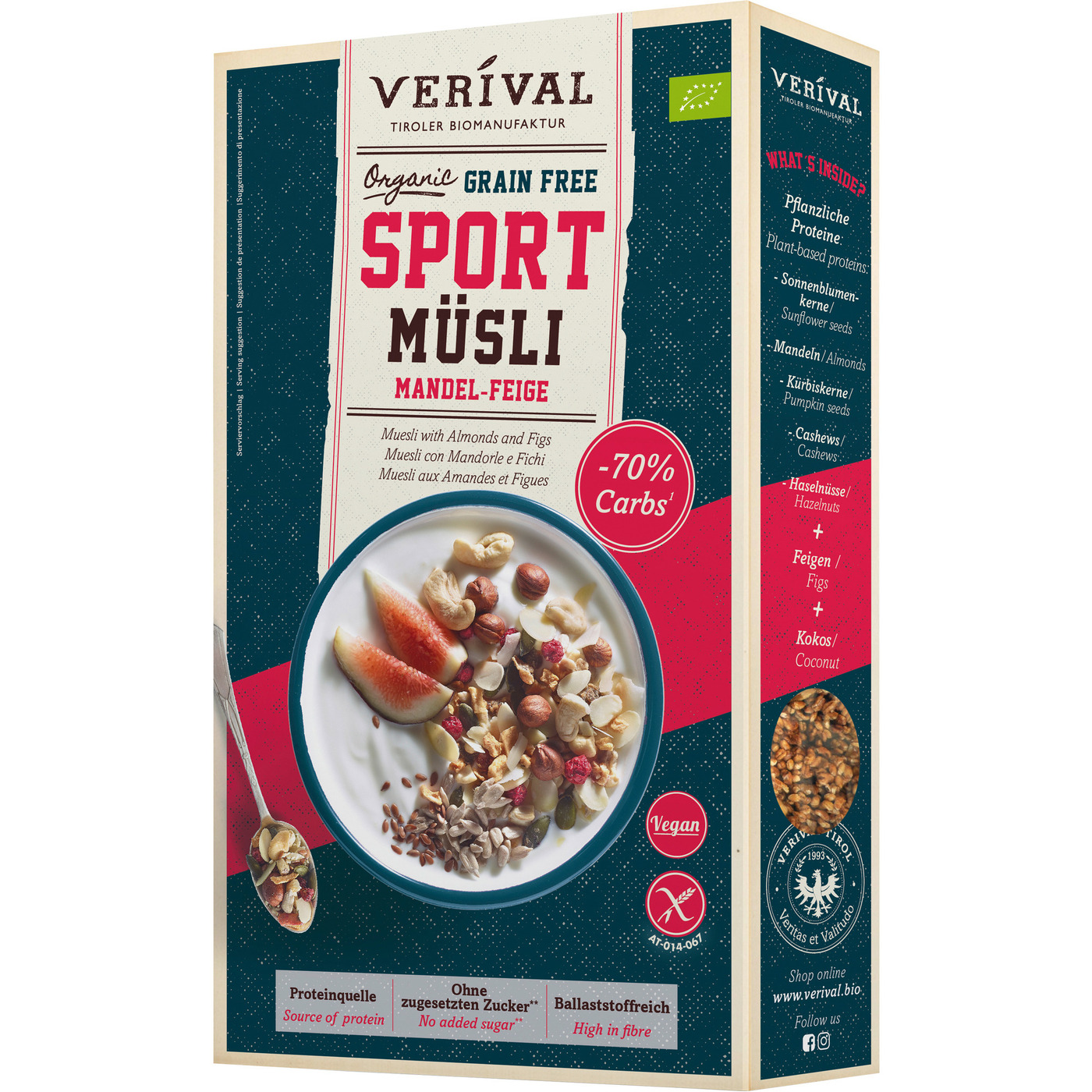 Transgourmet Österreich - Verival Bio Sport Müsli Man. Feige 300 g