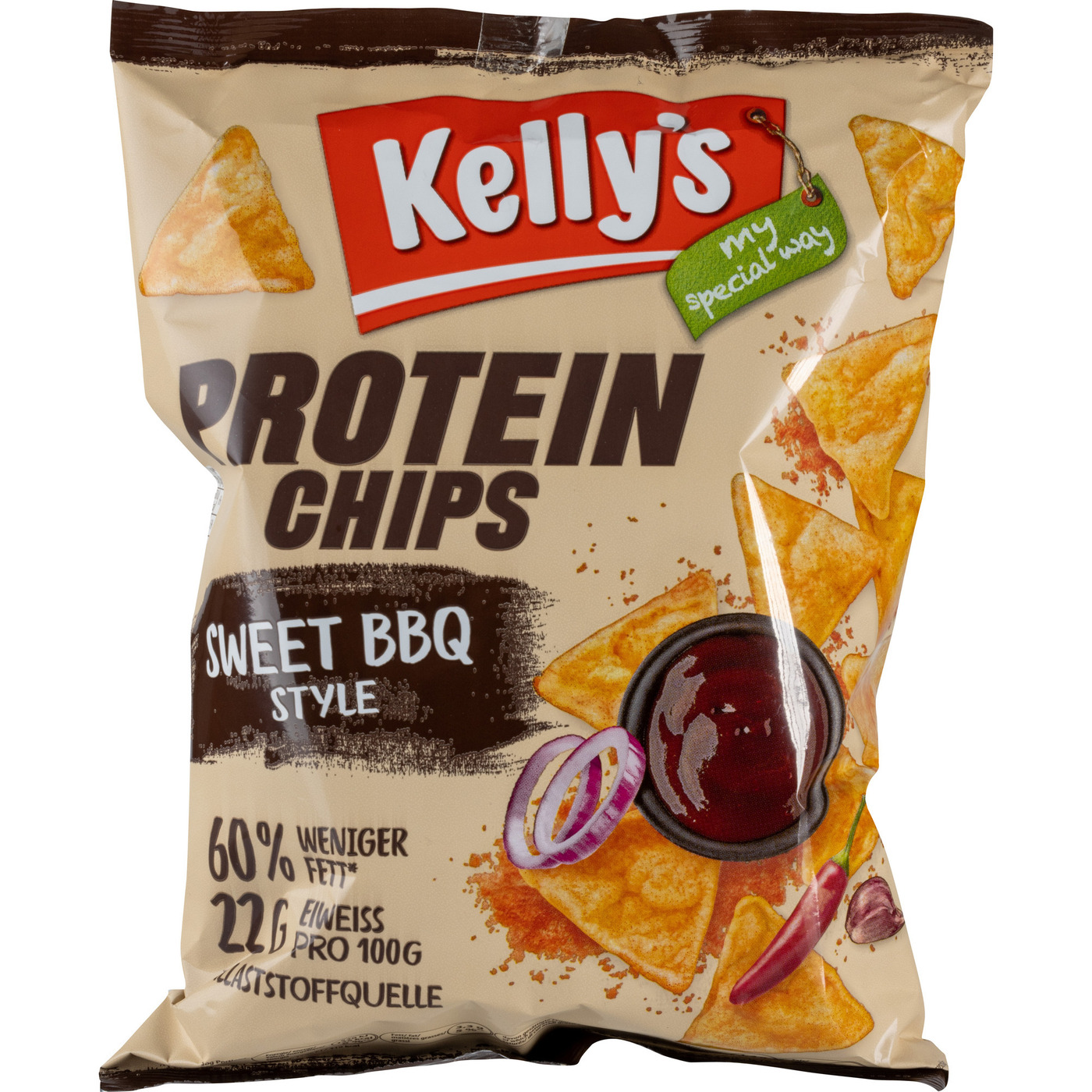 Transgourmet Österreich - Kelly Protein Chips Sweet BBQ Style 70 g