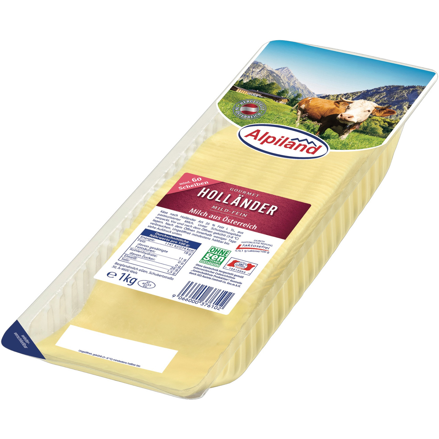 Transgourmet Österreich - Alpiland Holländer Scheiben 35% Fett i. Tr. 1 kg