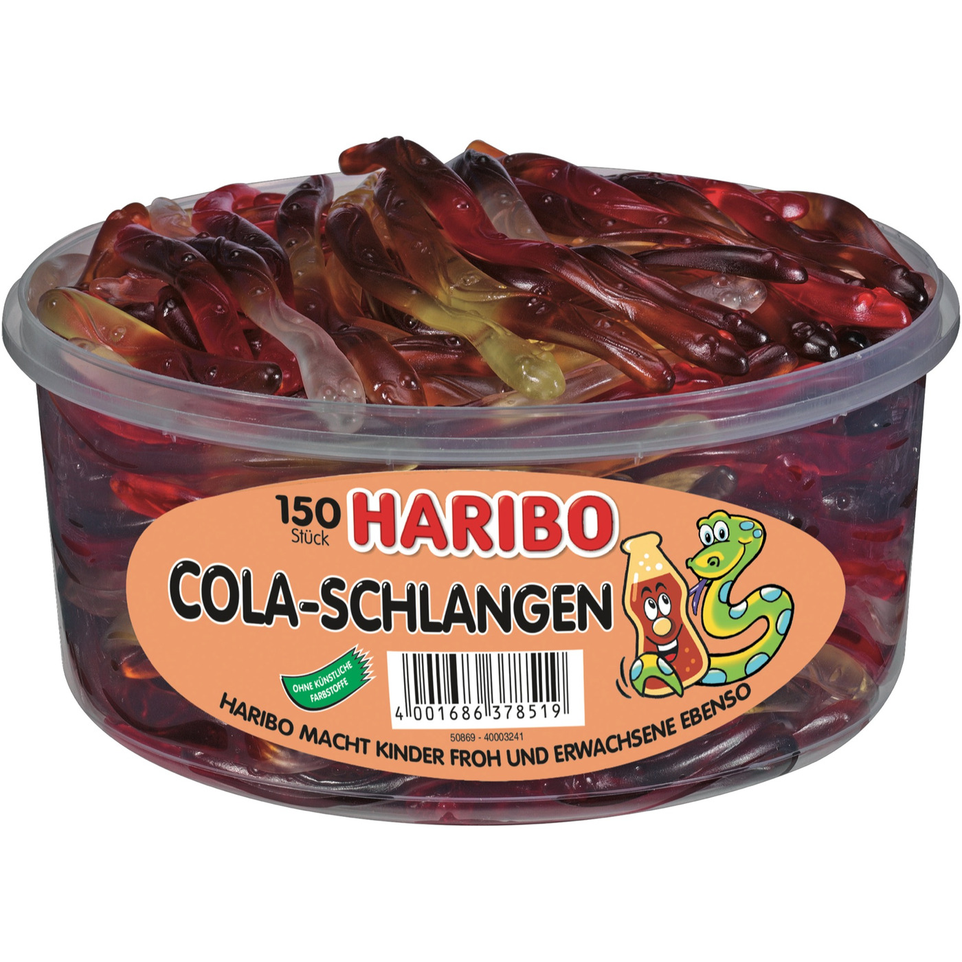 Transgourmet Österreich - Haribo Cola Schlangen Dose 150er