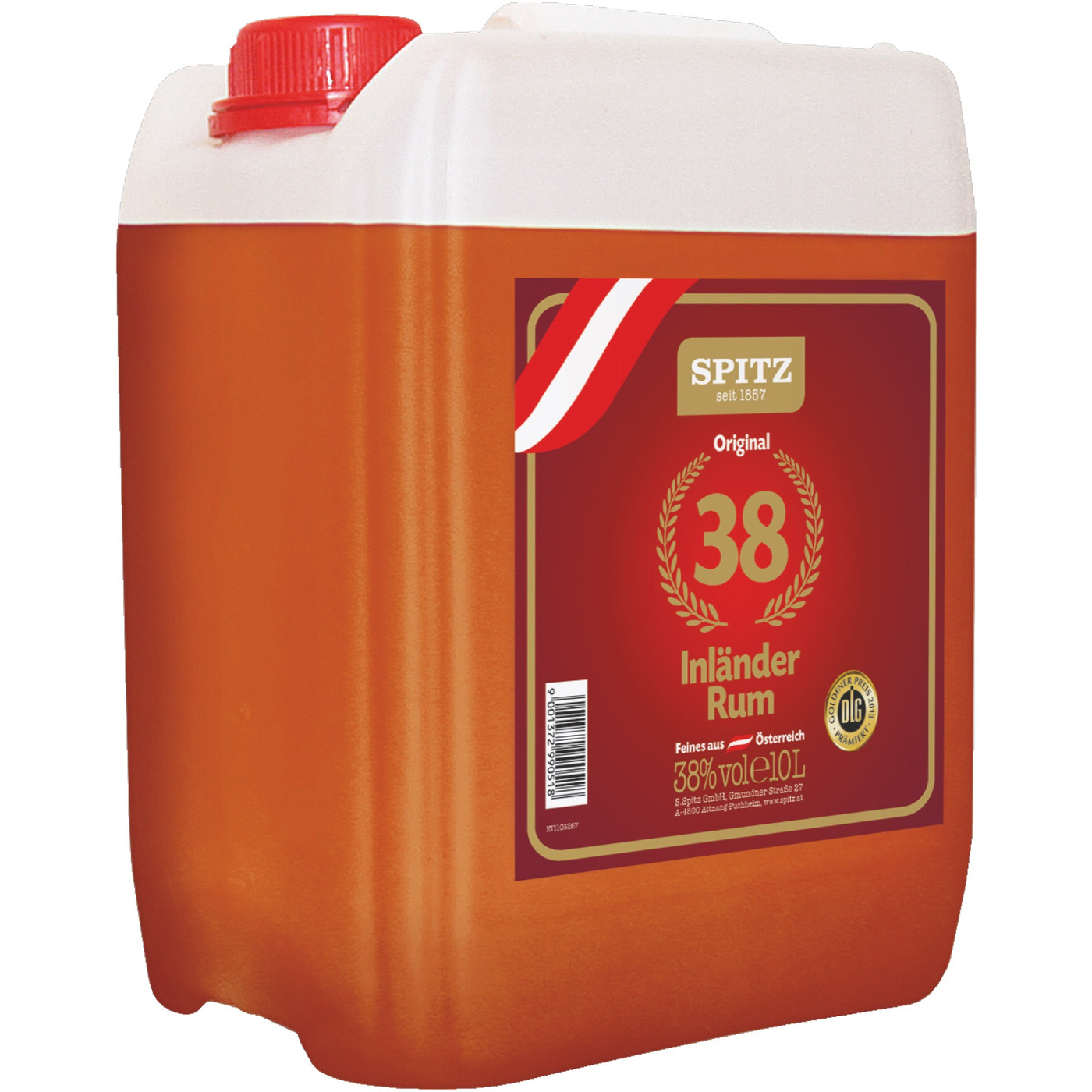 Transgourmet Österreich - Spitz Inländer Rum 38 % aus Österreich 10 l