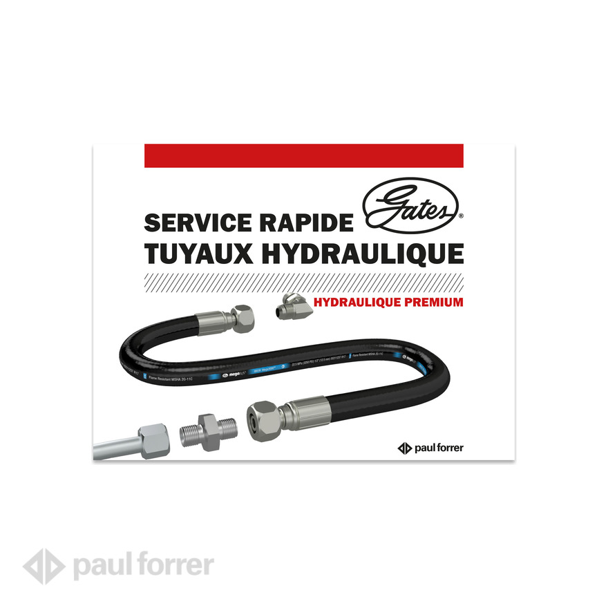 Roco Hoe Tuyau Hydraulique R2-08 1/2 SAE 100 R2 à 2 Fils - 50 Pieds ...