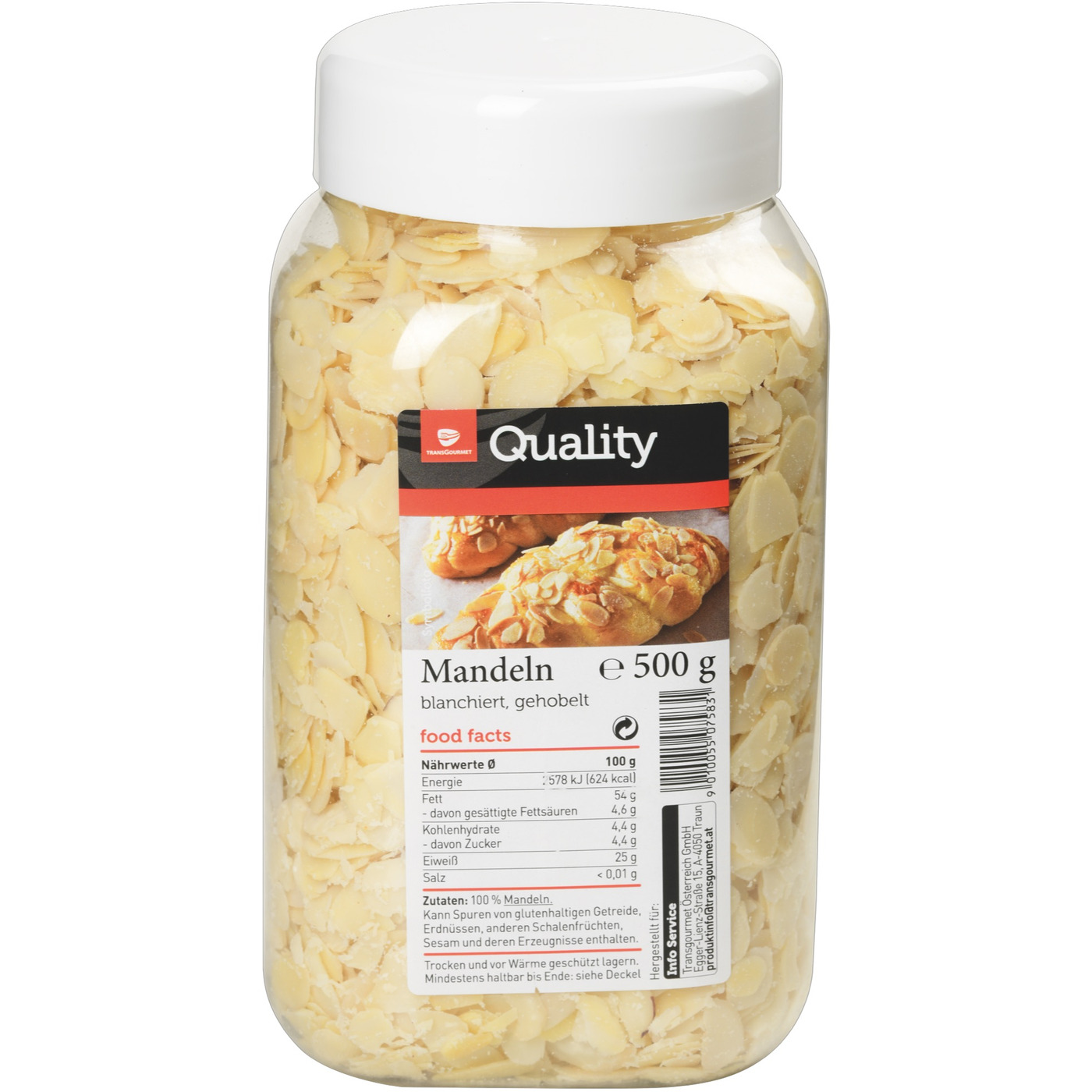 Transgourmet Österreich - Quality Mandeln gehobelt 500 g