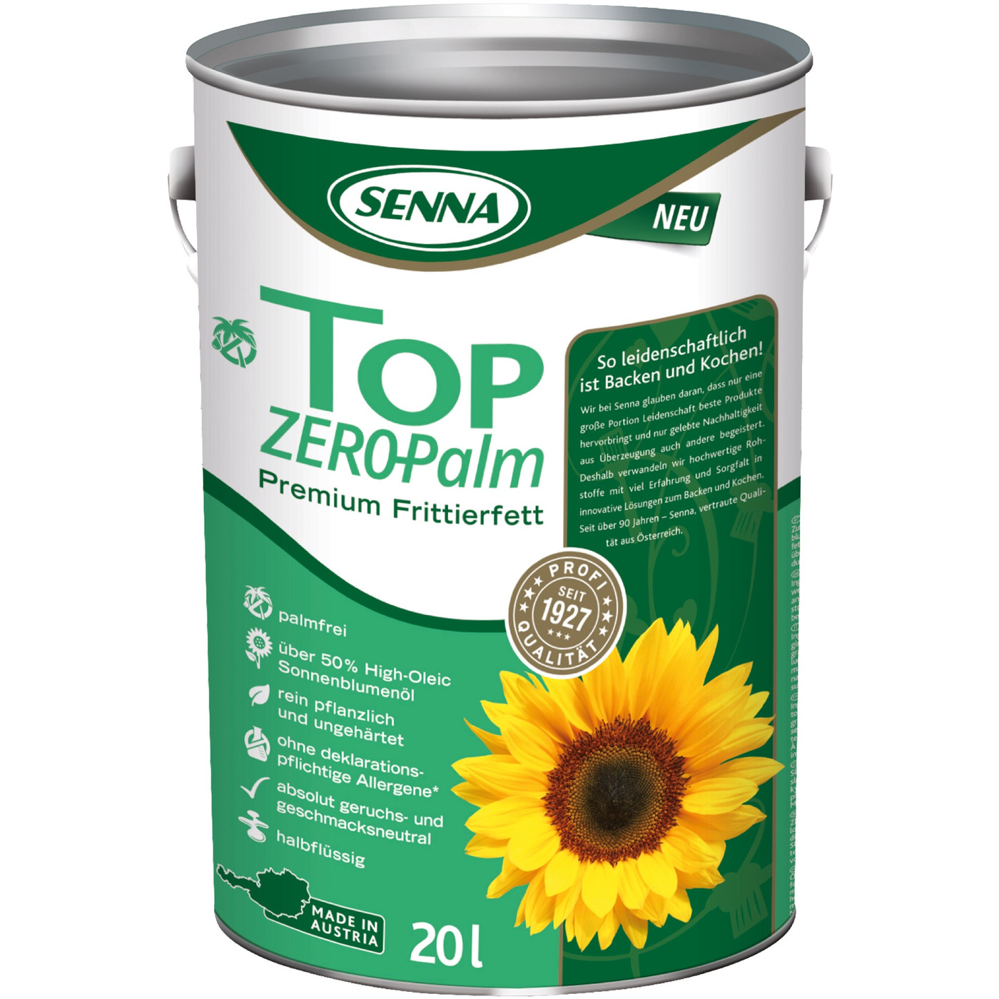 Transgourmet Österreich - Senna Top Frittierfett ohne Palmfett 20 l