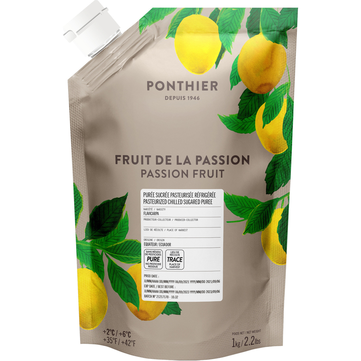 Transgourmet Österreich - Ponthier Fruchtpüree Passionsfrucht 1 kg