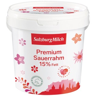 Transgourmet Österreich - SalzburgMilch Premium Sauerrahm 15% Fett 1 kg