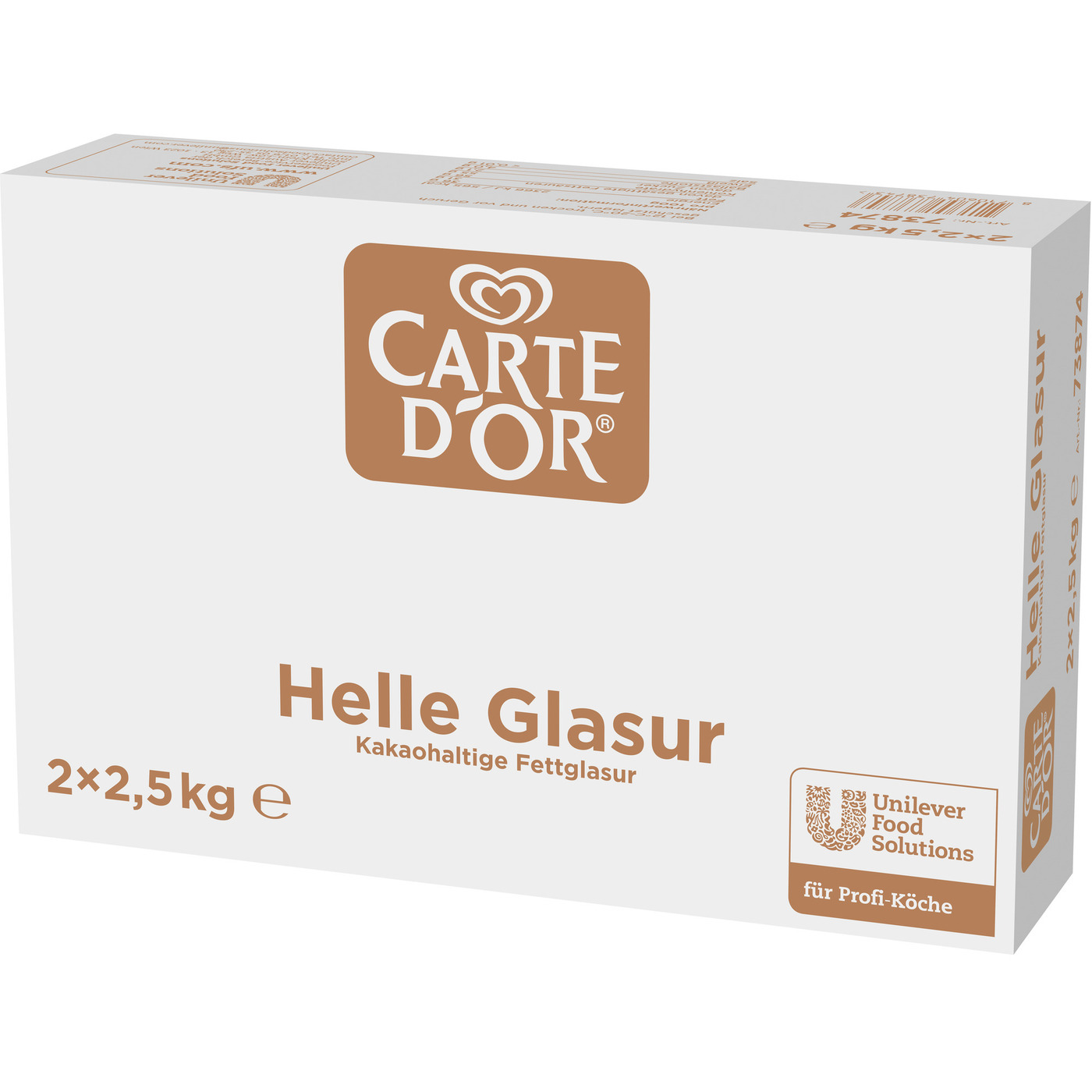 Transgourmet Österreich - Carte D`Or Glasur Block hell 2 x 2,5 kg