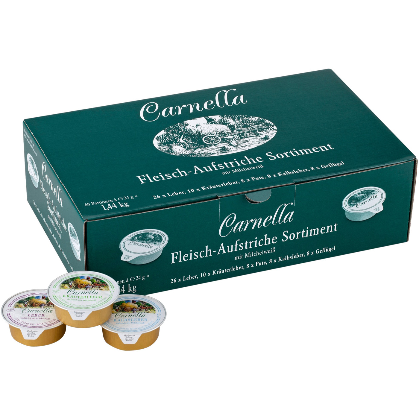 Transgourmet Österreich - Carnella Fleischaufstriche sortiert 60 x 24 g