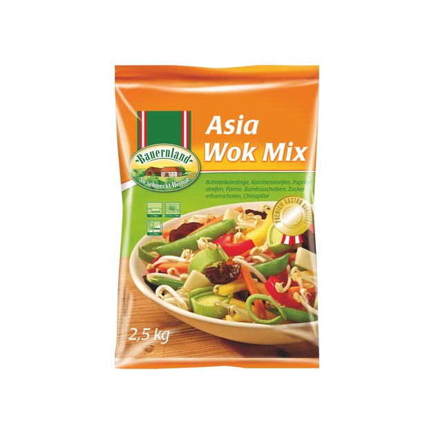 Transgourmet Österreich - Bauernland Asia Wok Mix tiefgekühlt 2,5 kg
