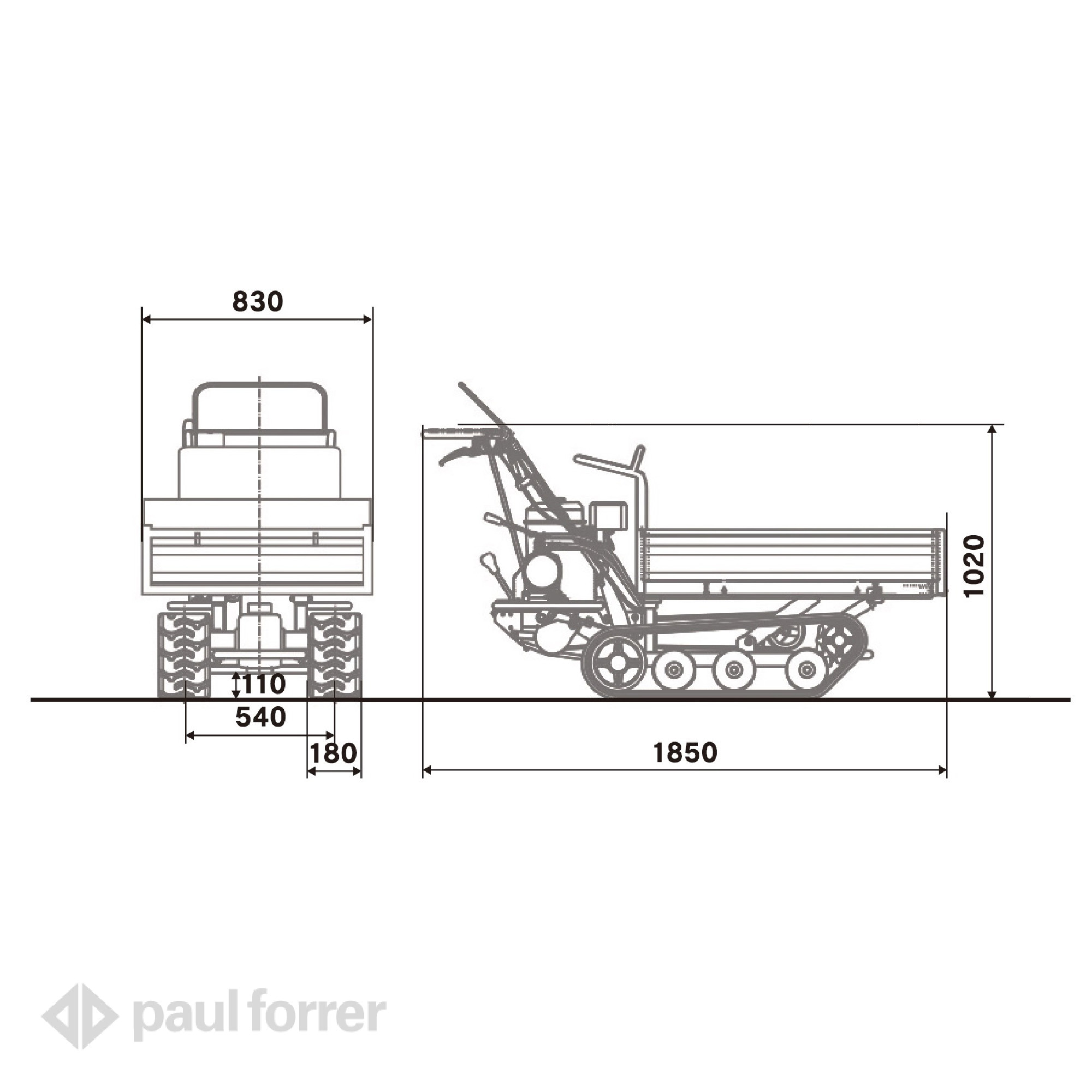 Paul Forrer AG - Canycom Raupentransporter BFP602-MTDP