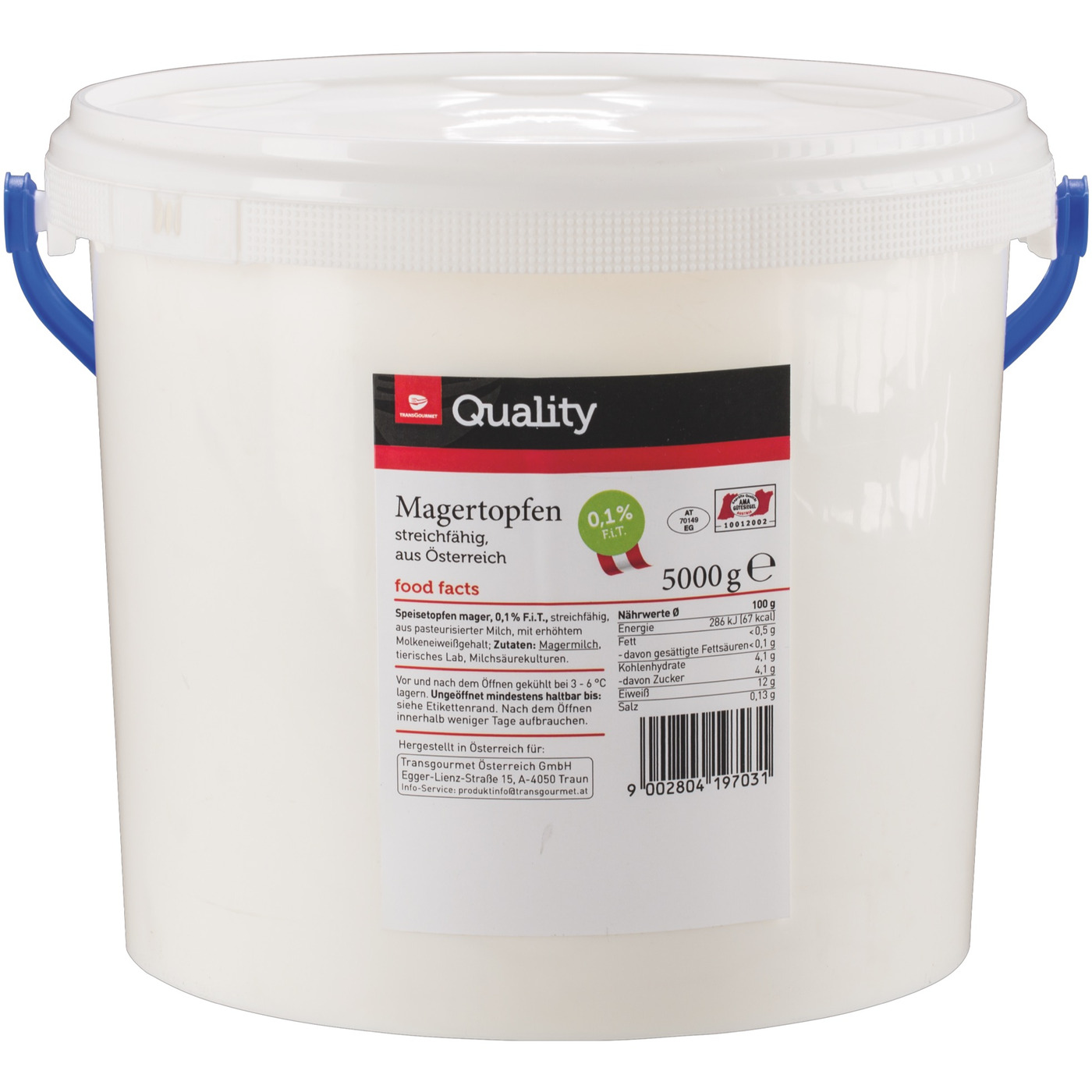 Transgourmet Österreich - Quality Österreichischer Topfen mager 1% Fett ...