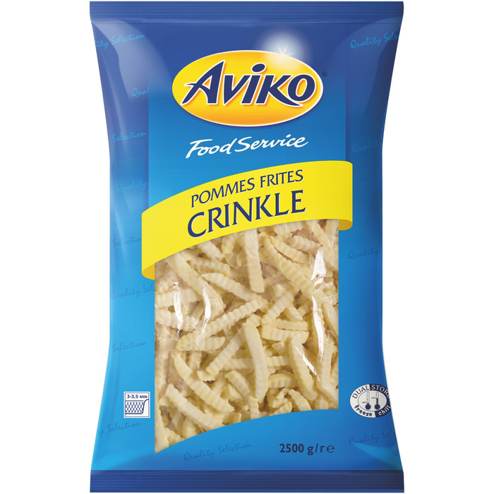 Transgourmet Österreich - Aviko Pommes Frites Crinkle tiefgekühlt 2,5 kg