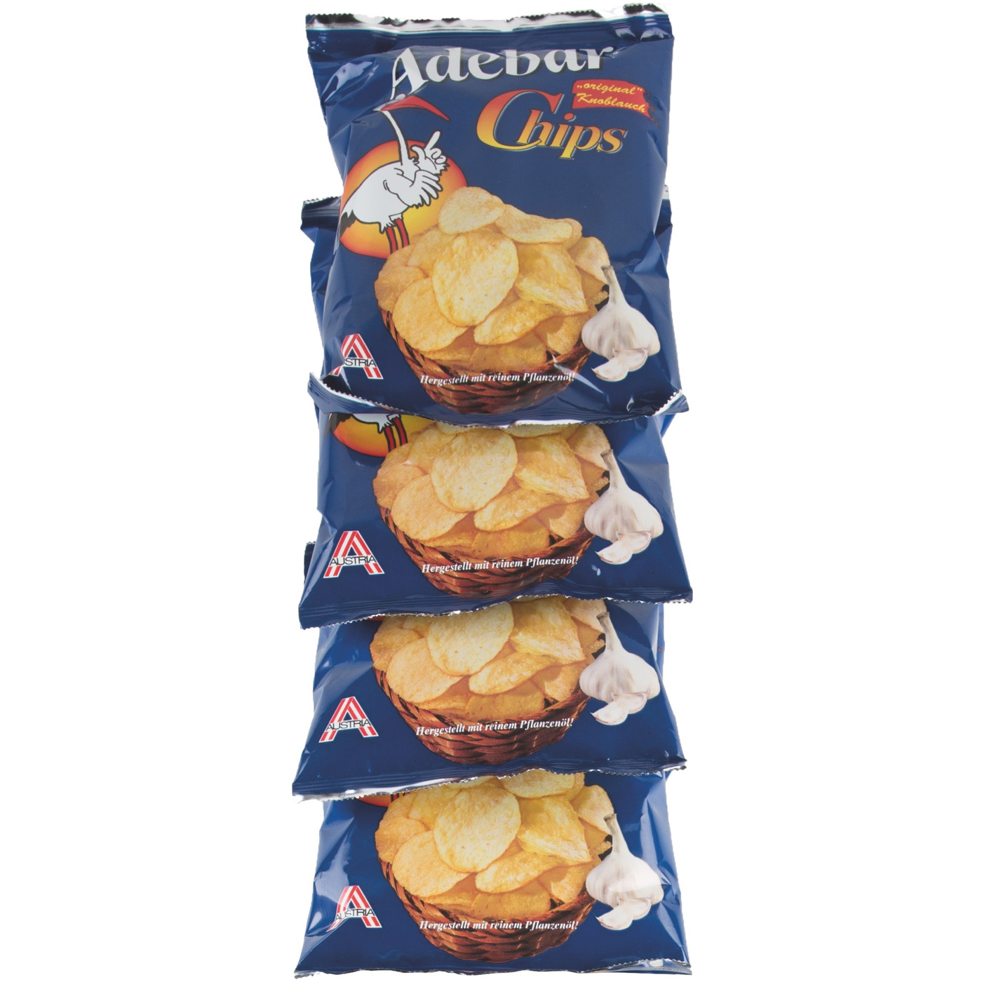 Transgourmet Österreich - Adebar Chips Streifen Knoblauch 10 x 40 g